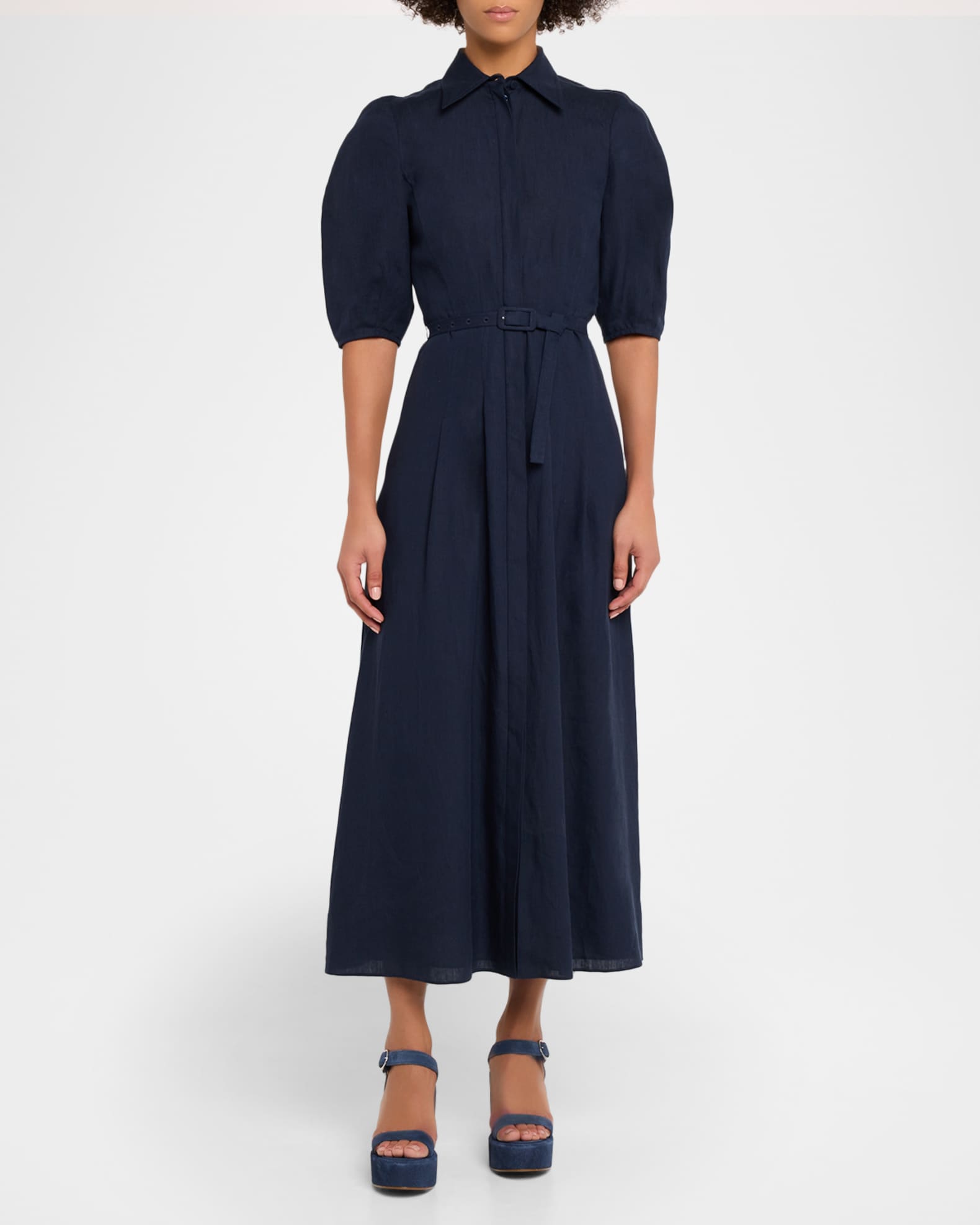 Gabriela Hearst Iman Corduroy Suede Platform Sandals | Neiman Marcus