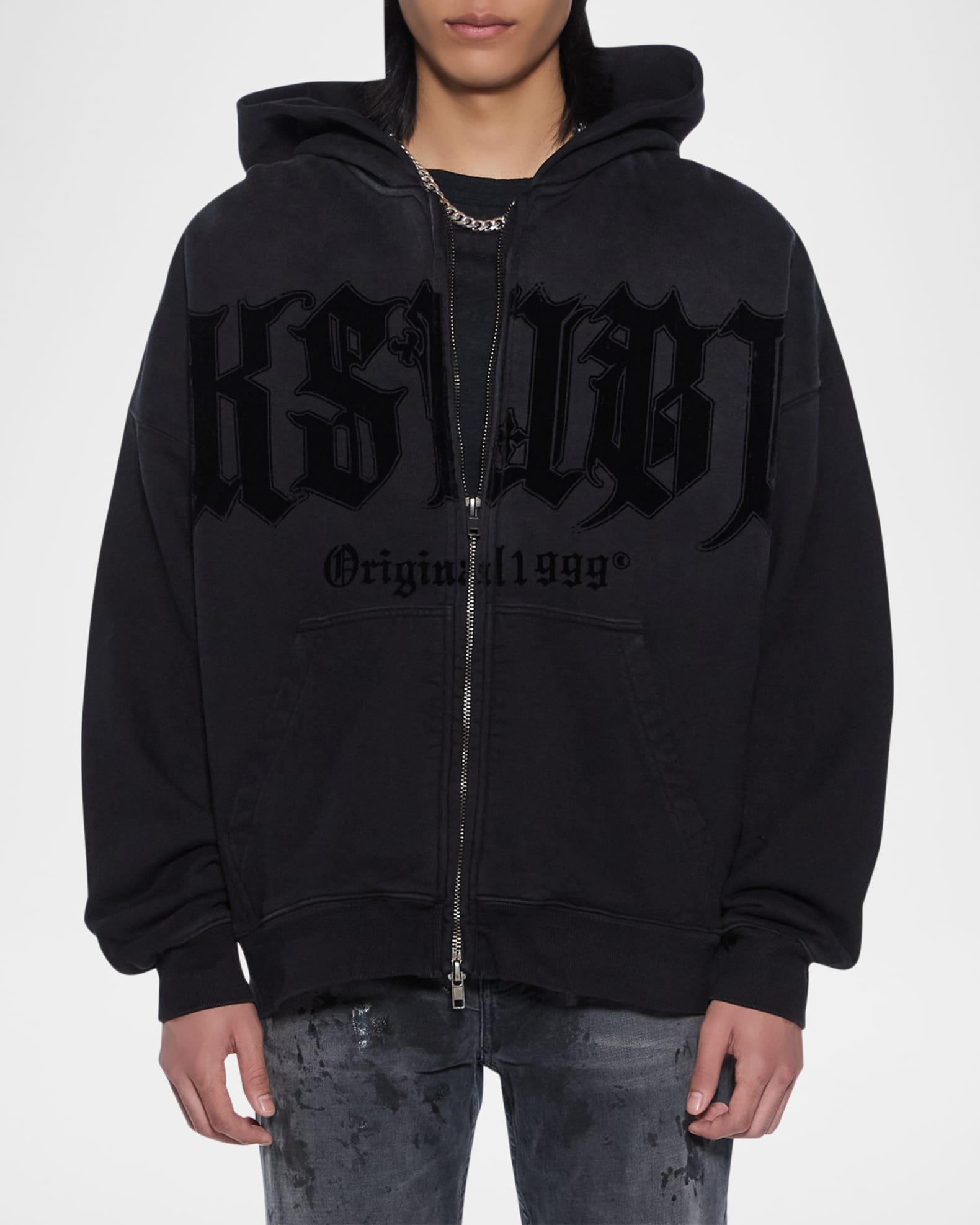 Ksubi Men's Kstudio Ekcess Full-Zip Cotton Hoodie | Neiman Marcus