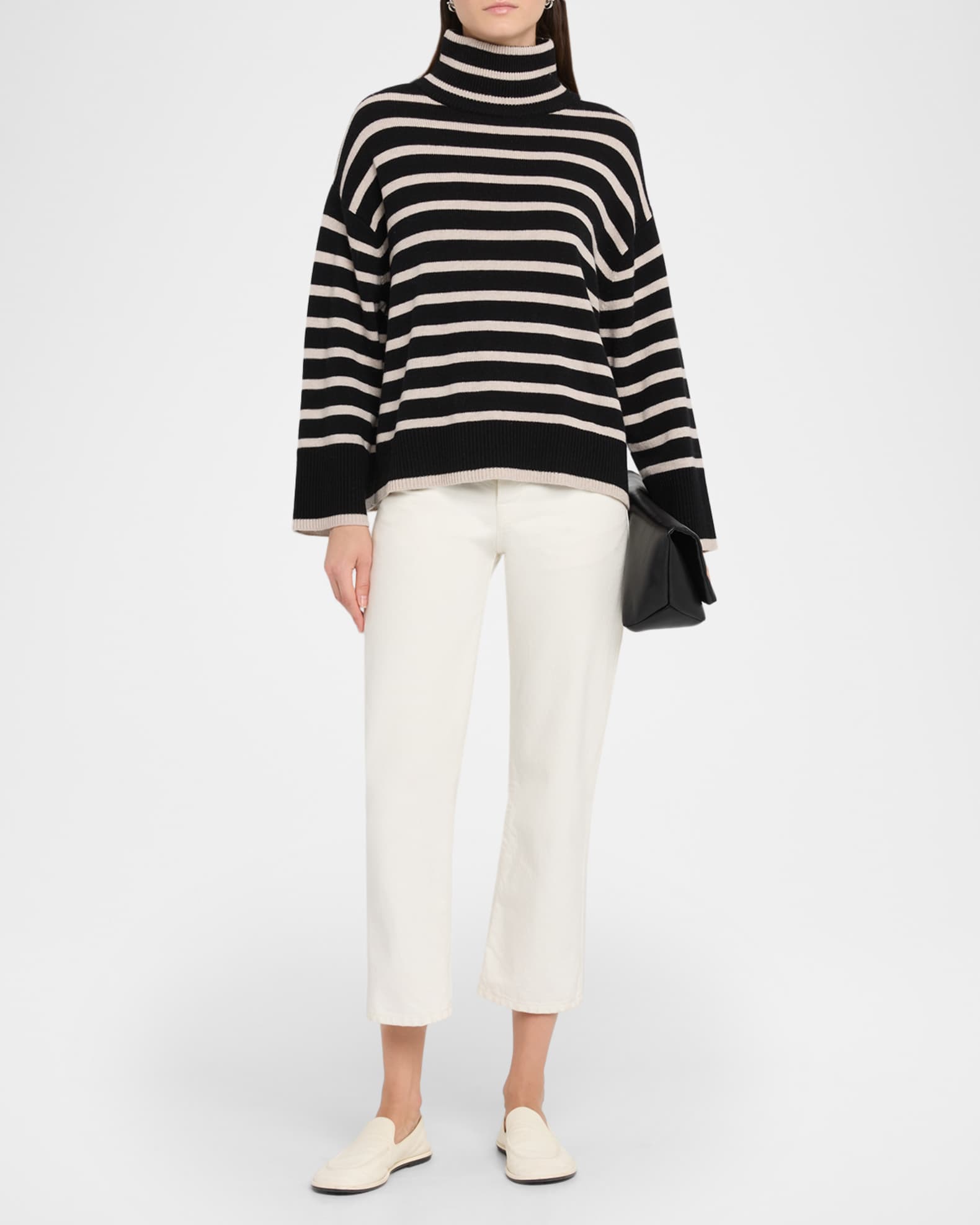 Purotatto Striped Wool-Cashmere Sweater | Neiman Marcus