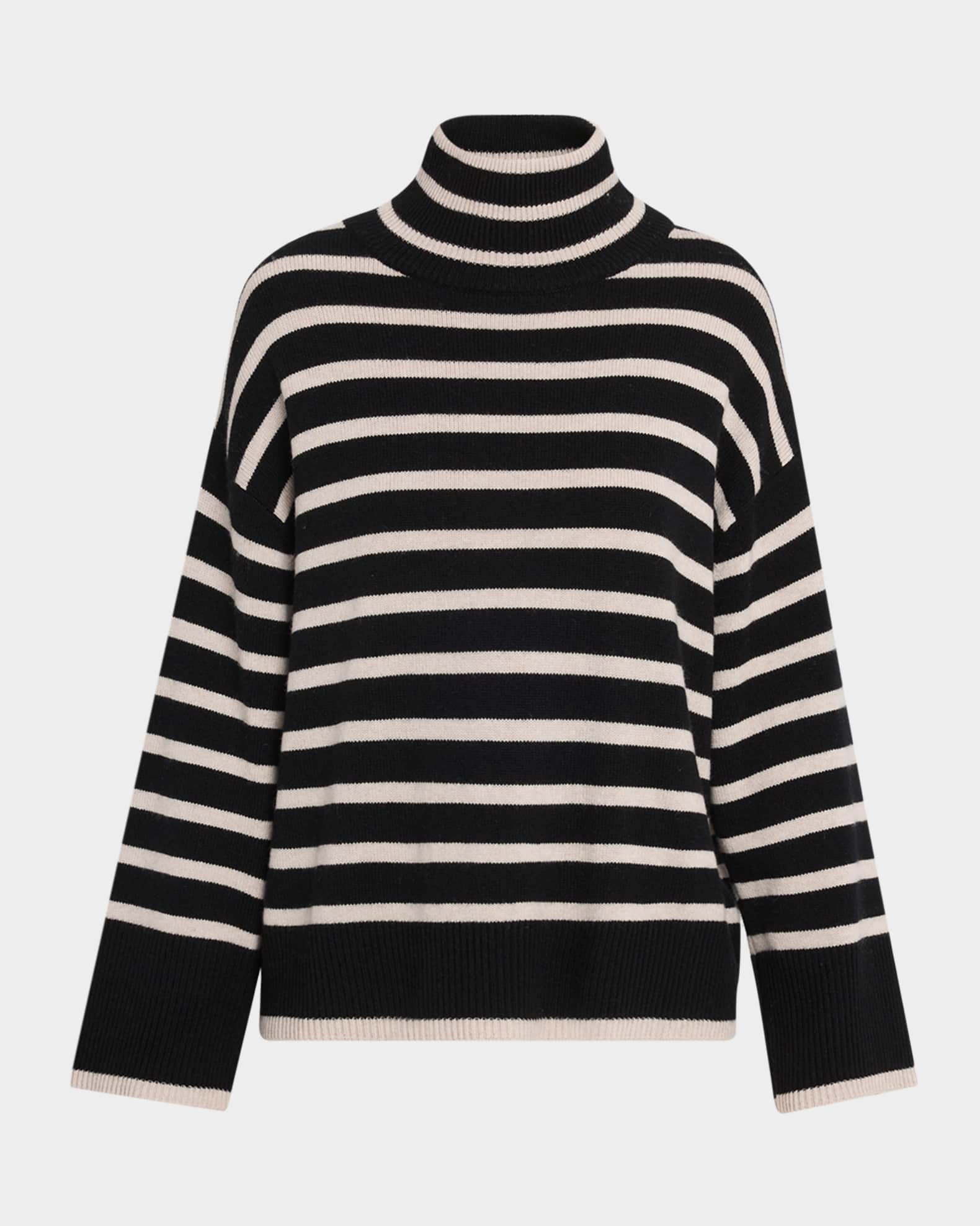 Purotatto Striped Wool-Cashmere Sweater | Neiman Marcus