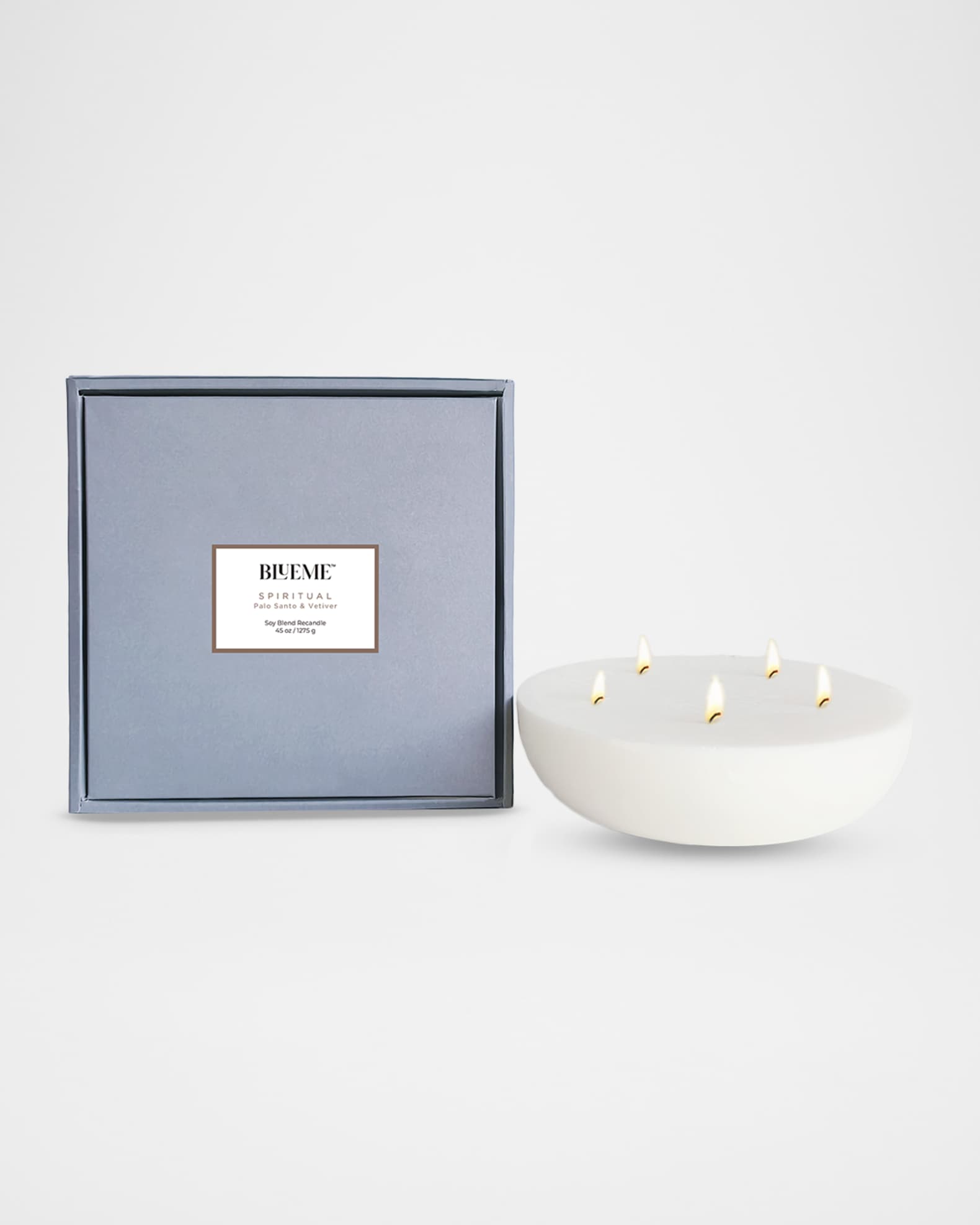 Blueme Spiritual Giant Recandle - Palo Santo & Vetiver | Neiman Marcus