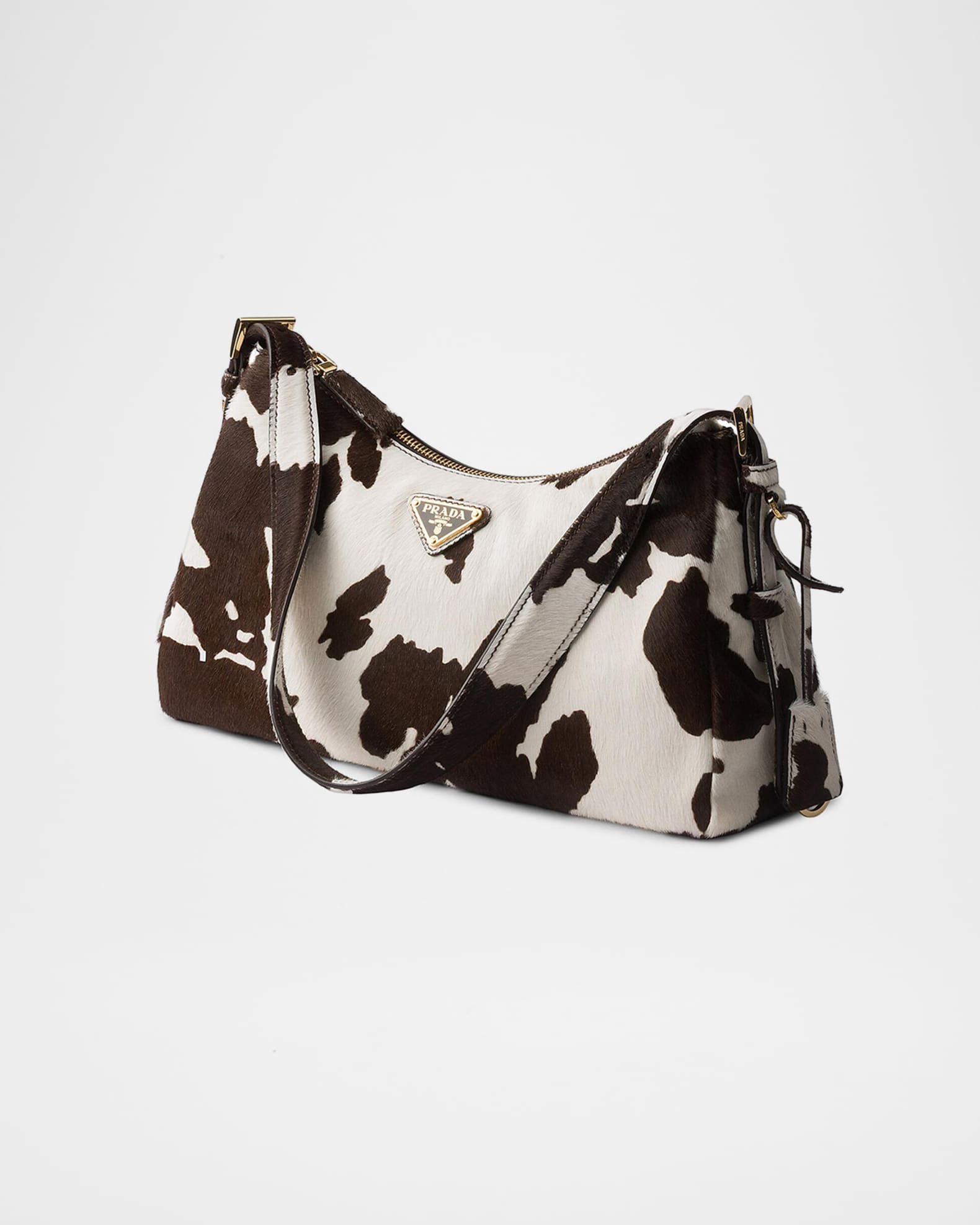 Prada Aimee Medium Calf Hair Hobo Shoulder Bag | Neiman Marcus