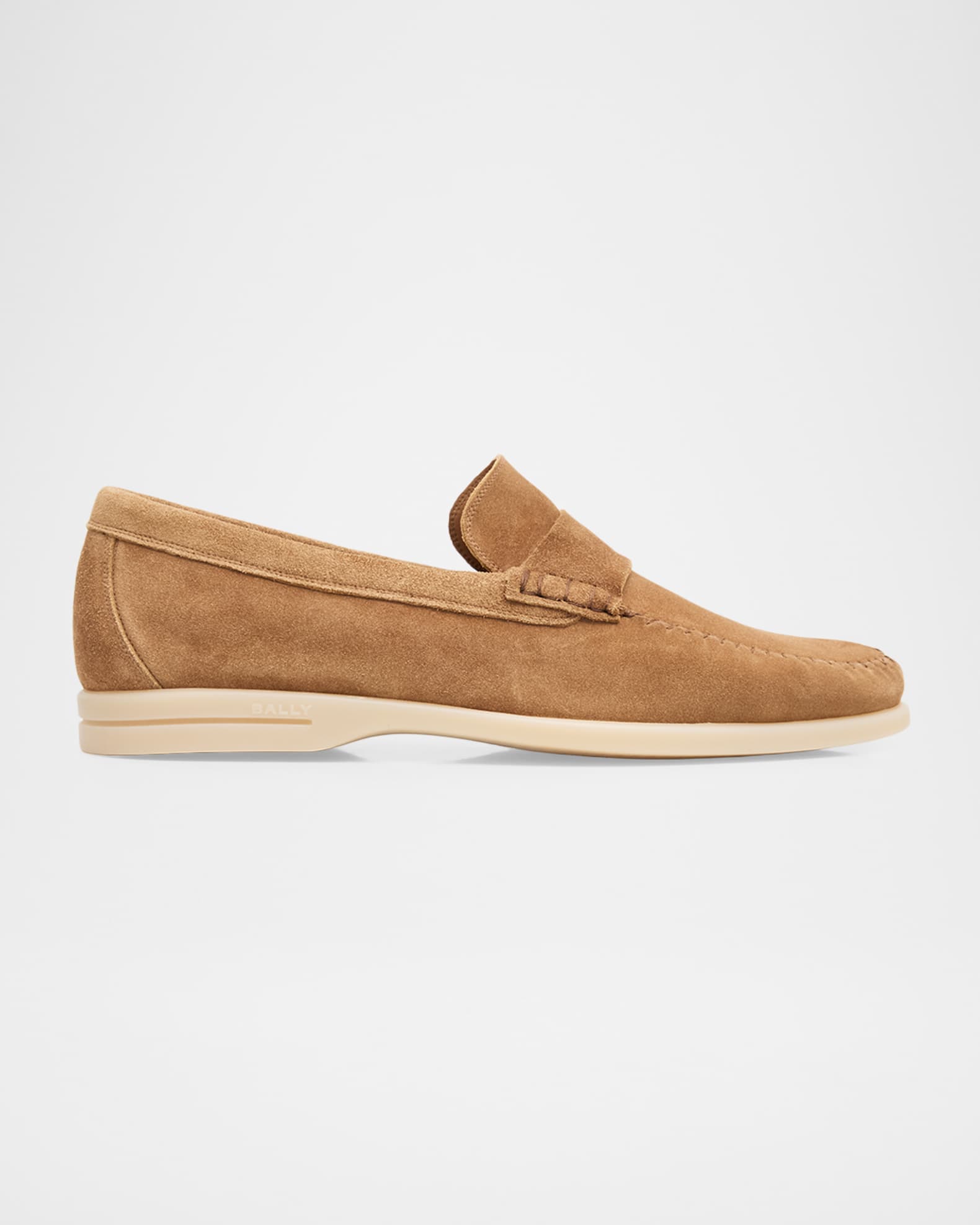 Bally Men's Sullivan Suede Penny Loafers | Neiman Marcus