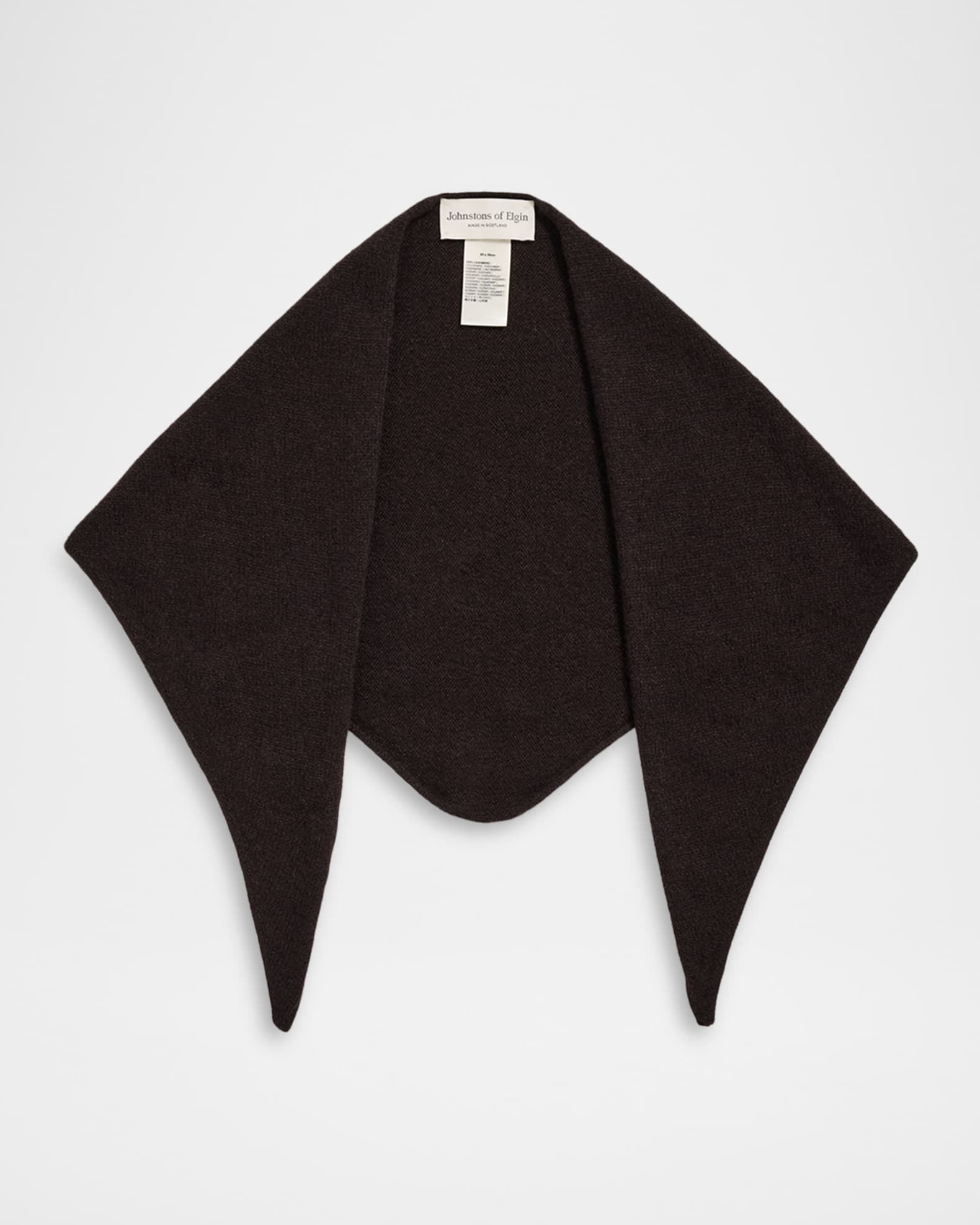 Johnstons Of Elgin Gauzy Cashmere Triangle Neck Tie | Neiman Marcus