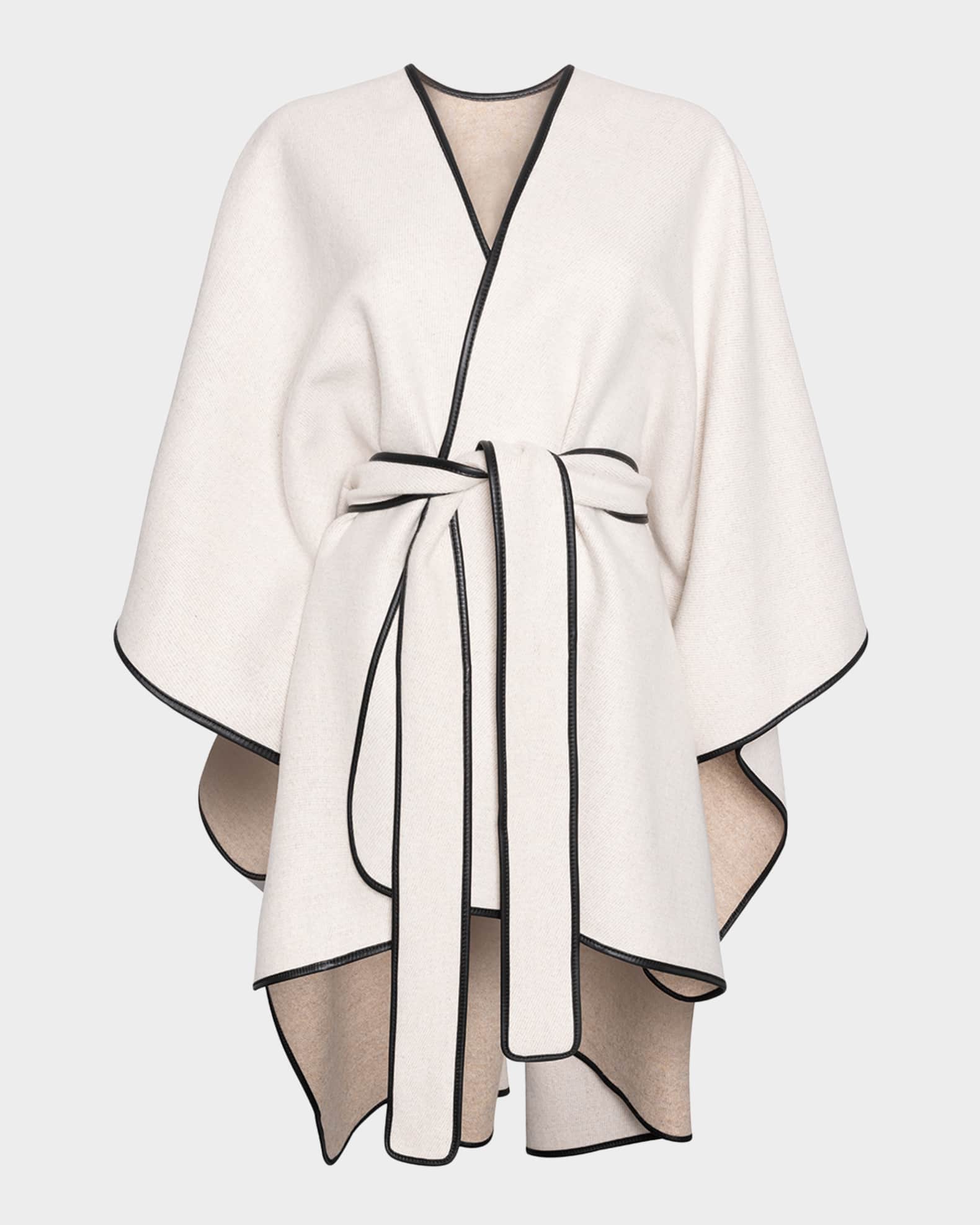 Johnstons Of Elgin Belted Wool & Cashmere Cape | Neiman Marcus