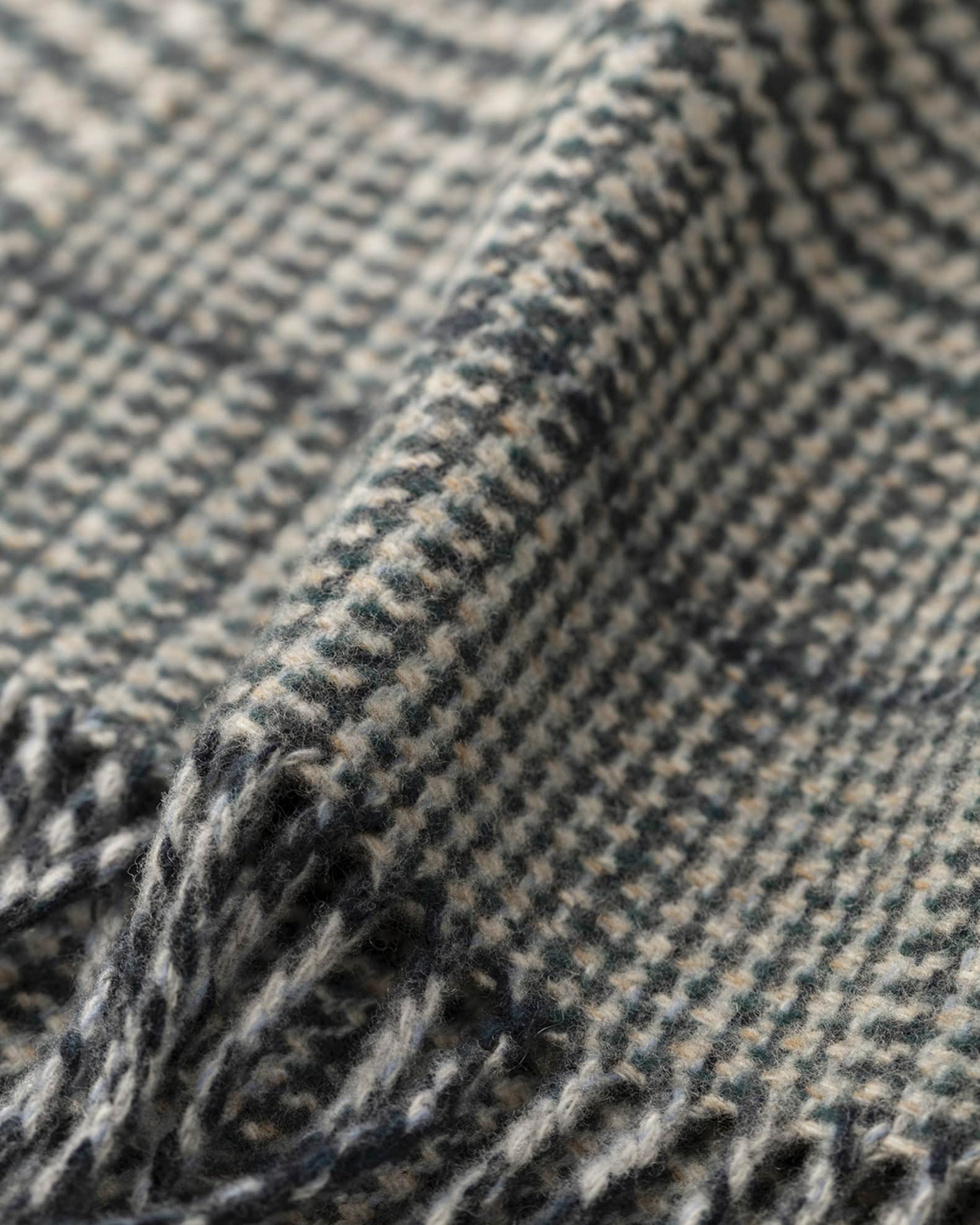 Johnstons Of Elgin Glen Check Wool Tweed Scarf | Neiman Marcus