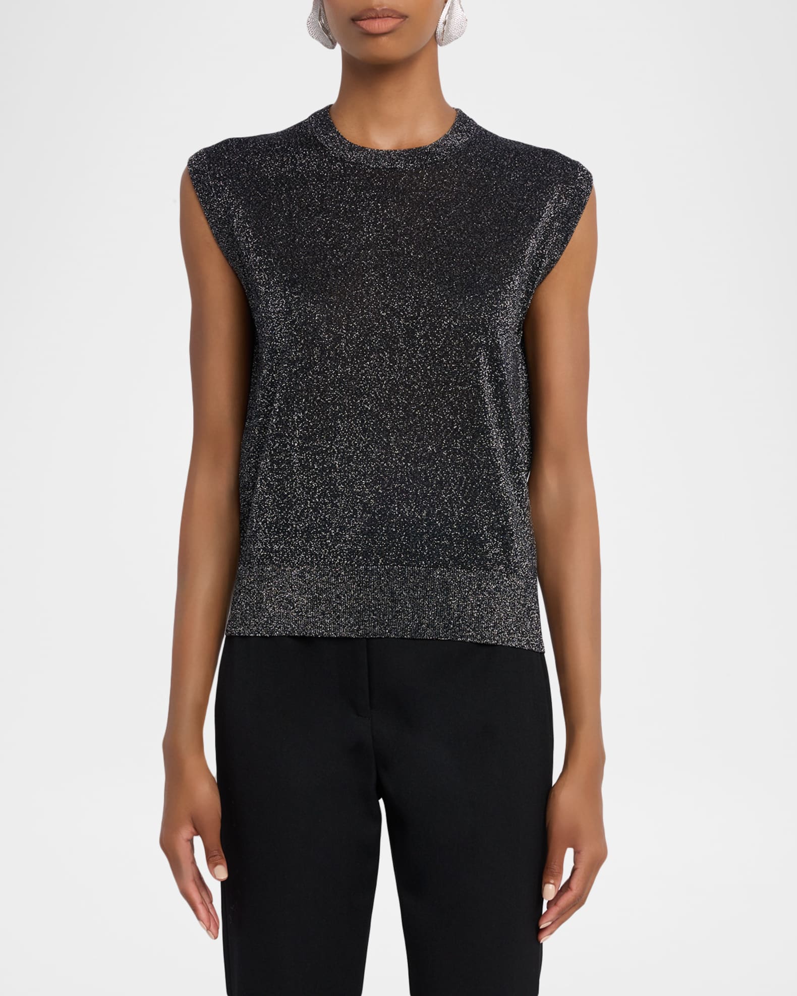 Dolce&Gabbana Metallic Knit Tank Top | Neiman Marcus