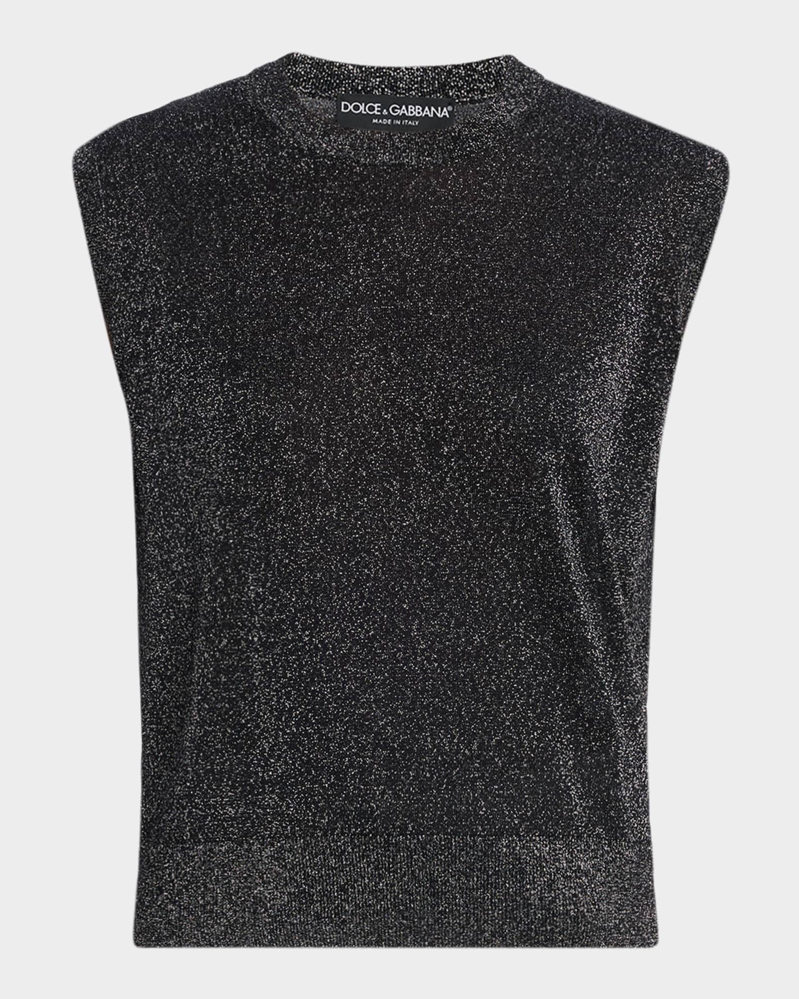Dolce&Gabbana Metallic Knit Tank Top | Neiman Marcus