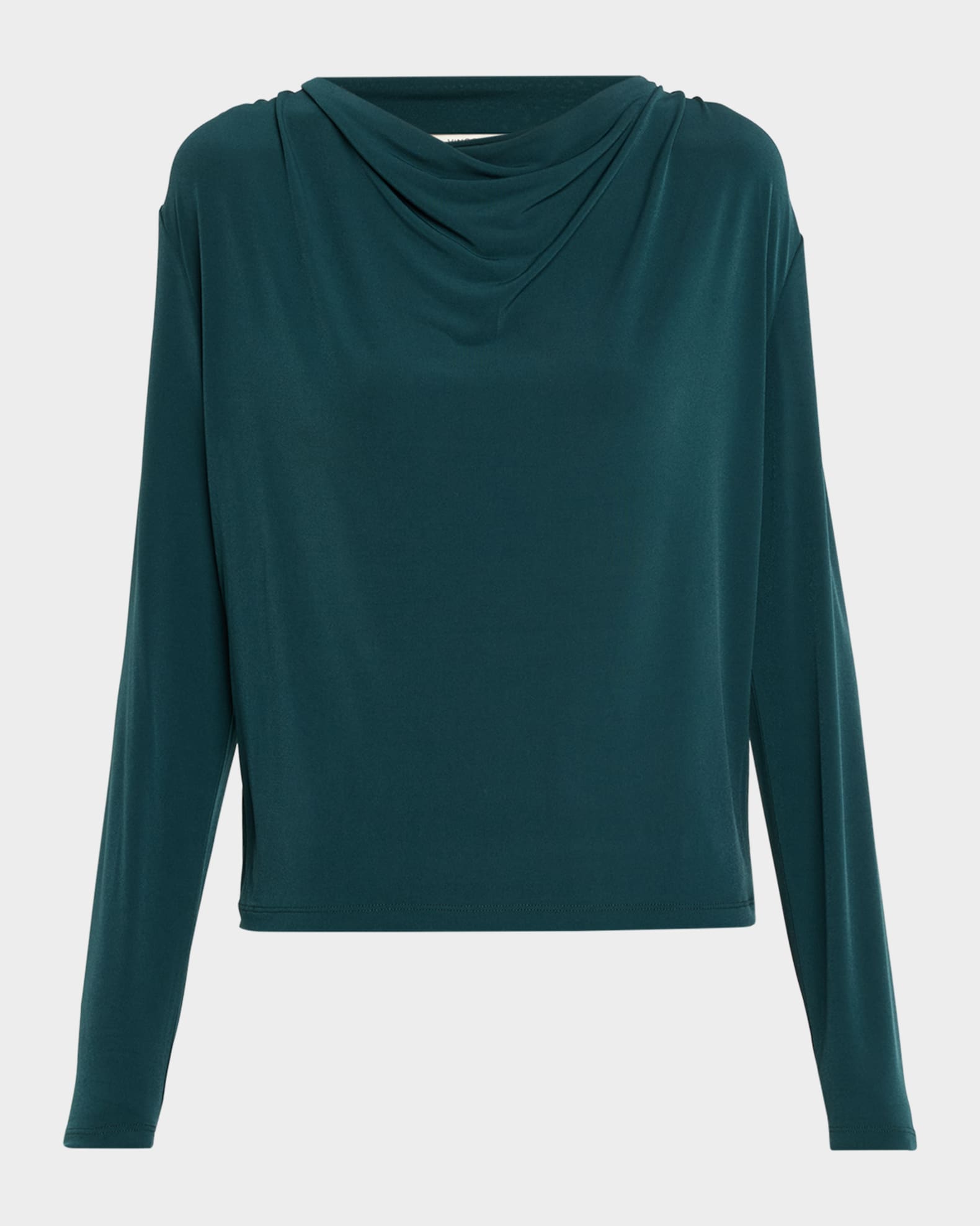 Vince Matte Jersey Cowl-Neck Blouse | Neiman Marcus