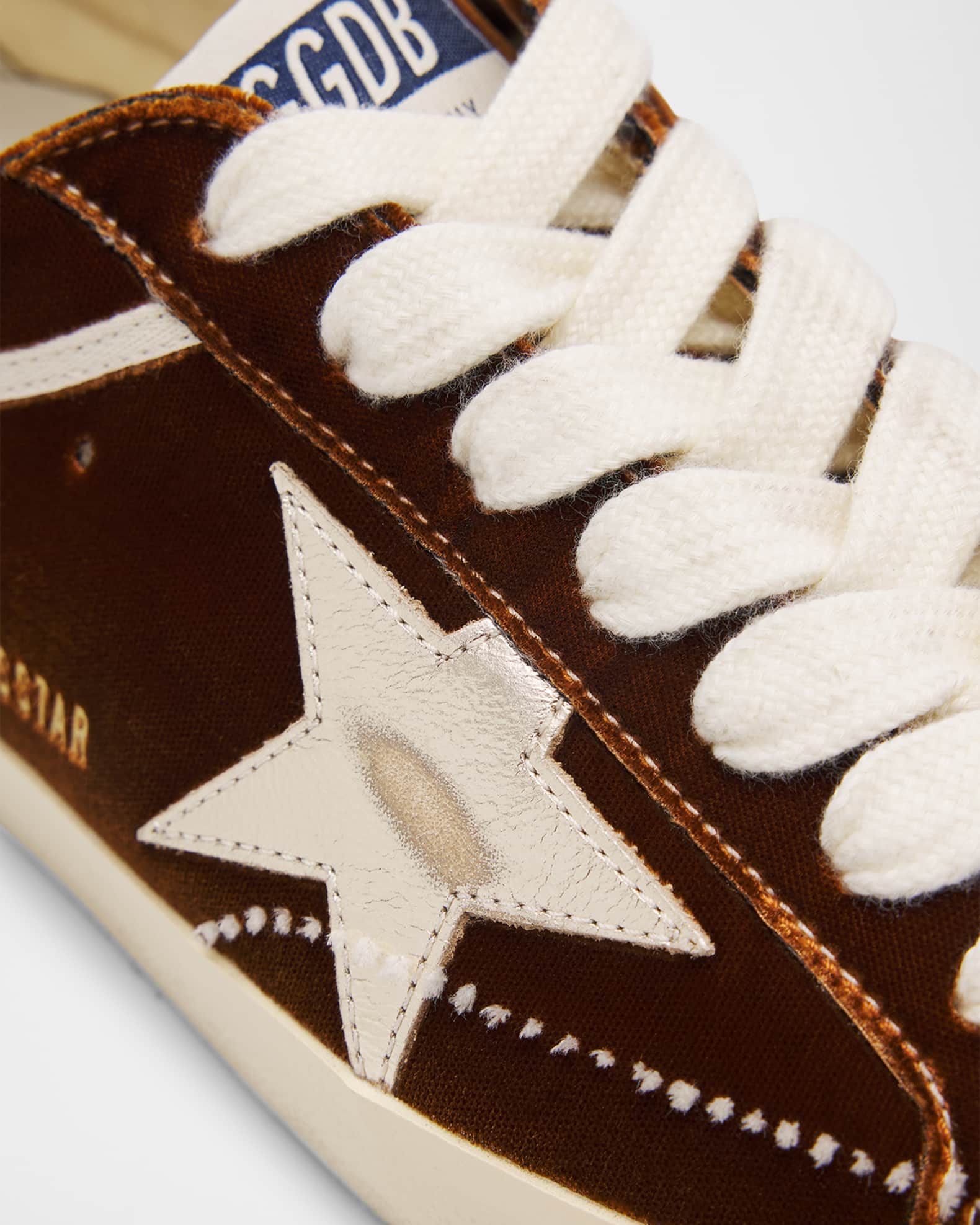 Golden Goose Men's Super Star Velvet Low-Top Sneakers | Neiman Marcus