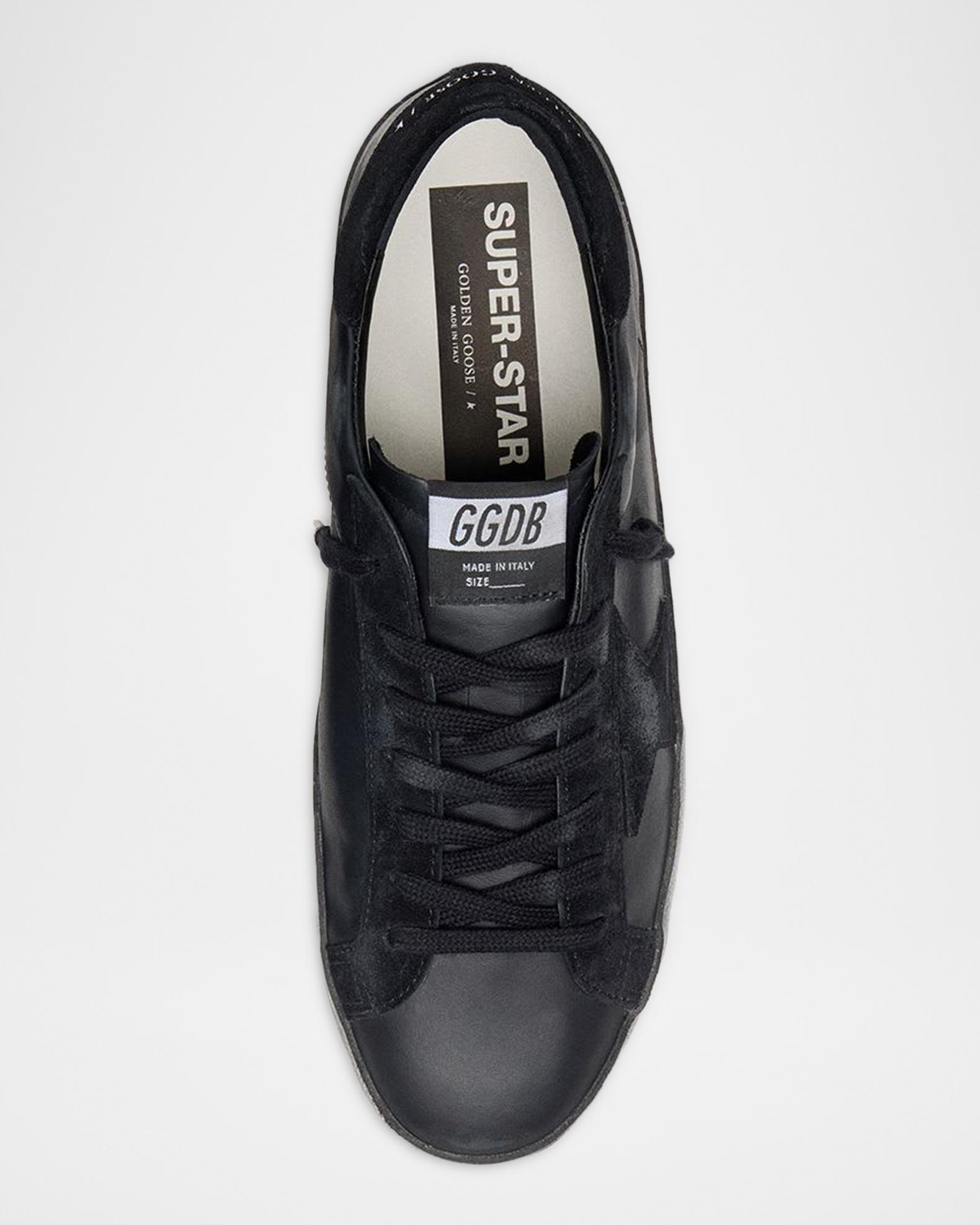 Golden Goose Men's Super-Star Napa Leather and Suede Low-Top Sneakers ...