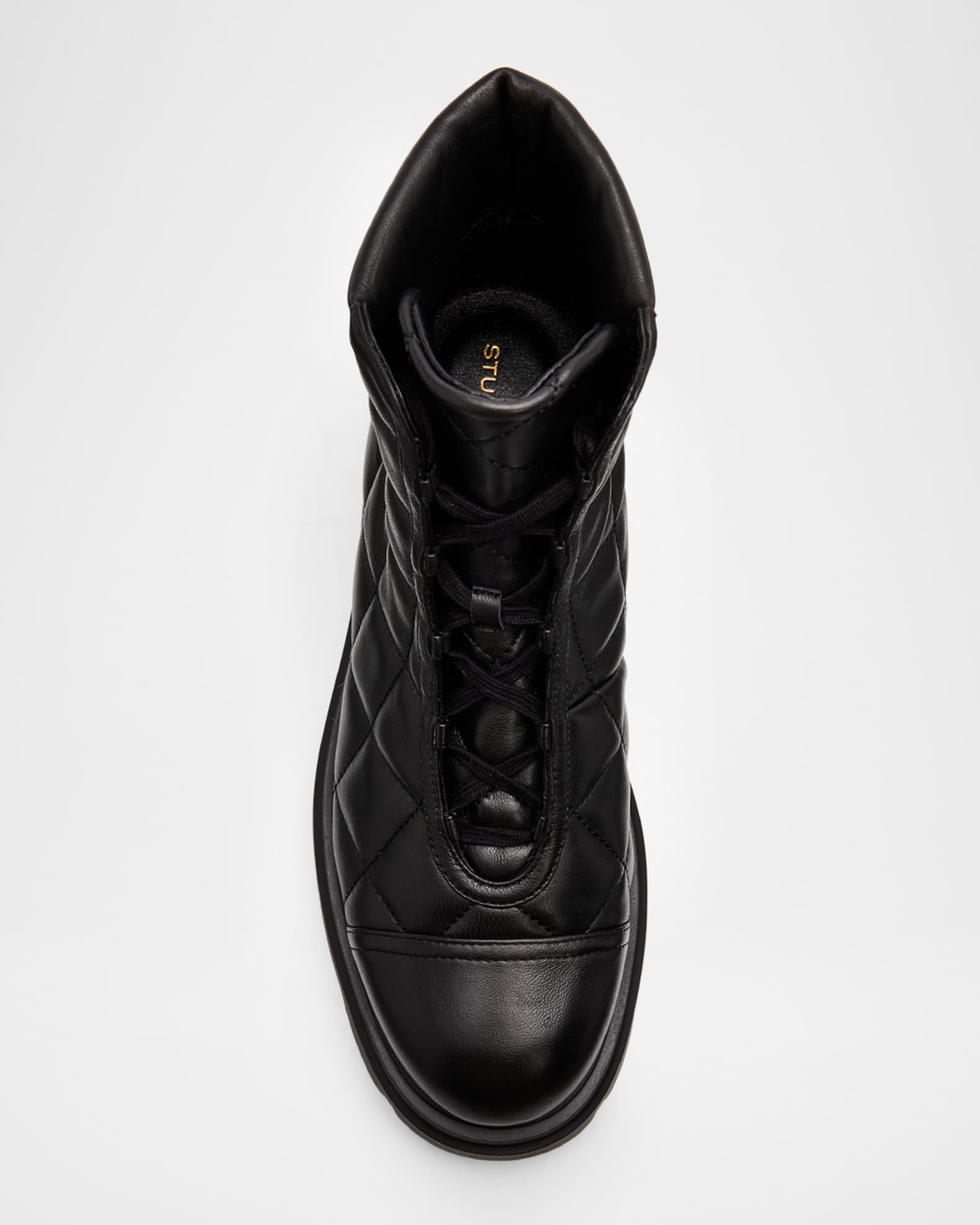 Stuart Weitzman Hudson Quilted Leather Hiker Booties | Neiman Marcus