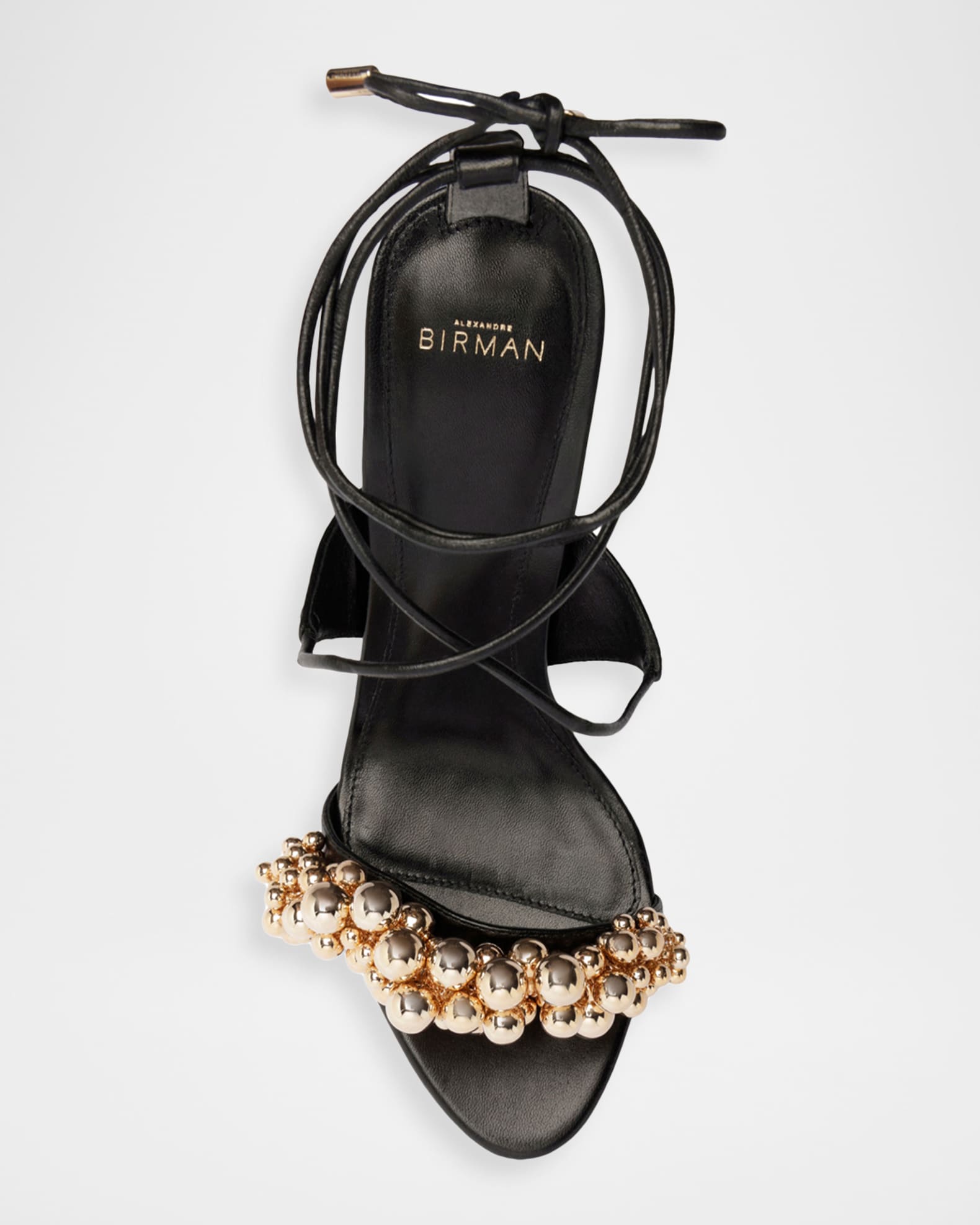 Alexandre Birman Gia 100 mm Leather Ankle-Tie Sandals | Neiman Marcus