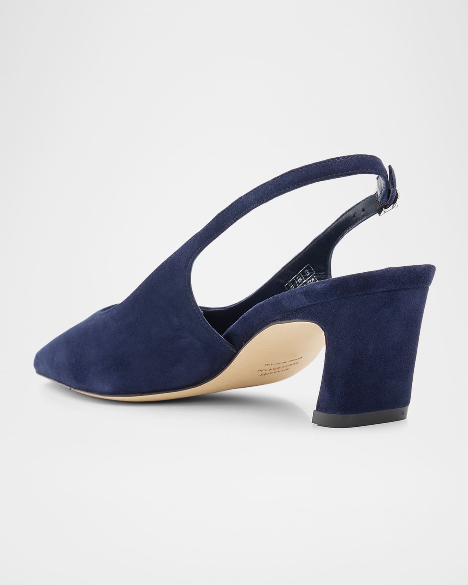 Stuart Weitzman 50mm Stassi Suede Slingback Pumps | Neiman Marcus