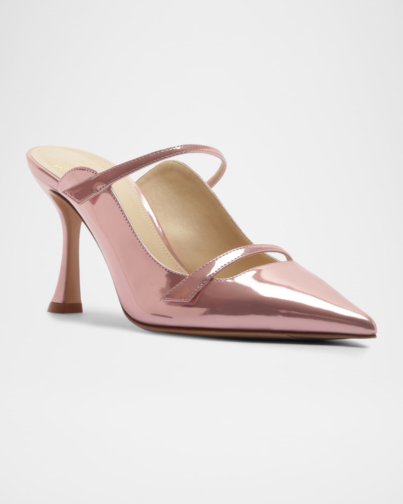 Alexandre Birman Tita 85mm Leather Mules | Neiman Marcus