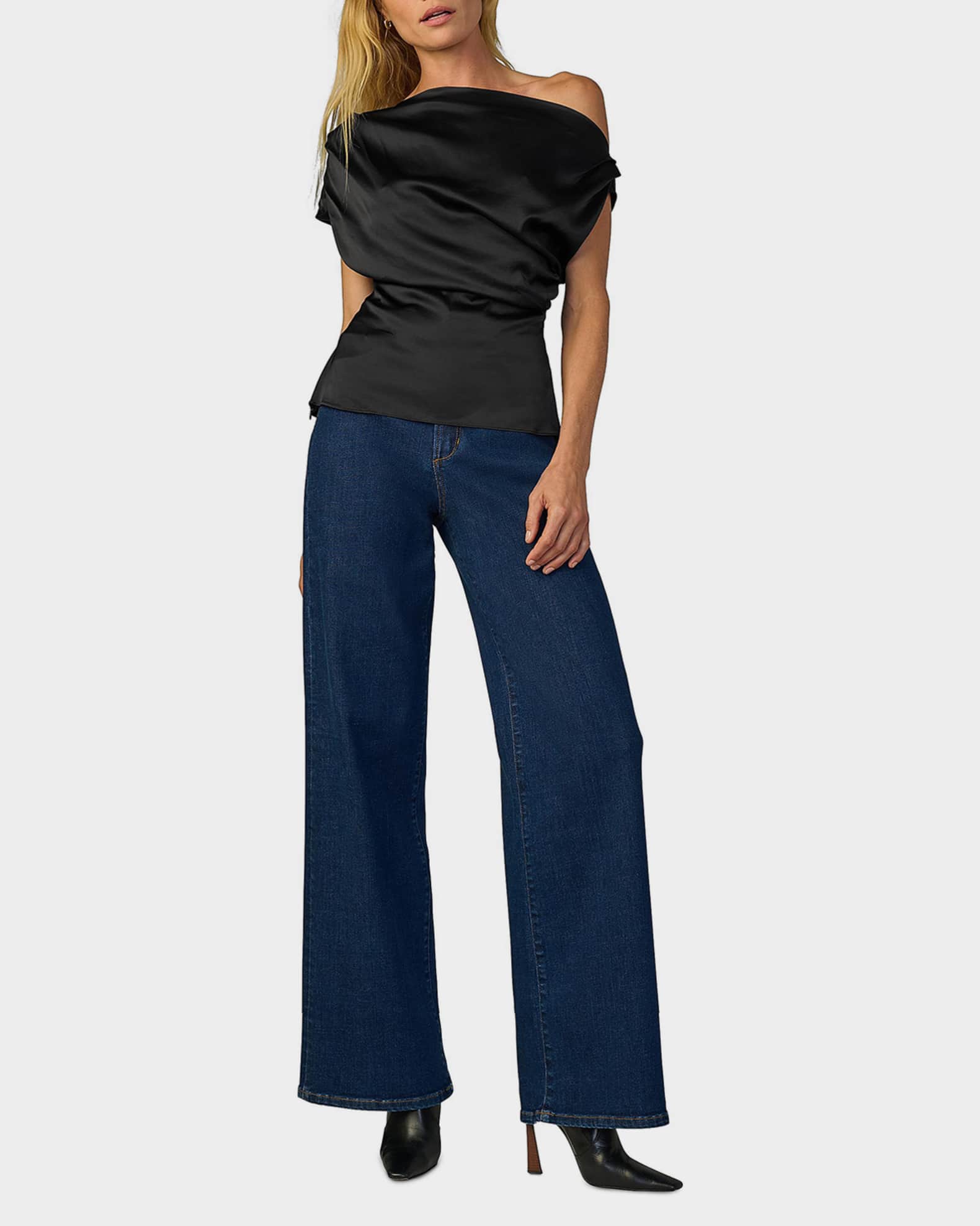 Joe's Jeans The Isla Draped Blouse | Neiman Marcus