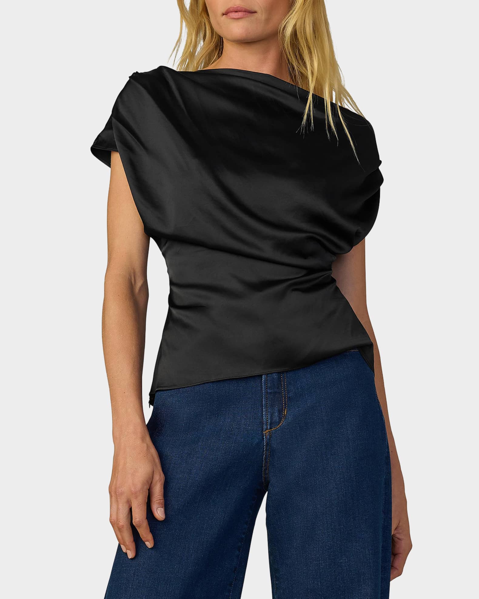 Joe's Jeans The Isla Draped Blouse | Neiman Marcus