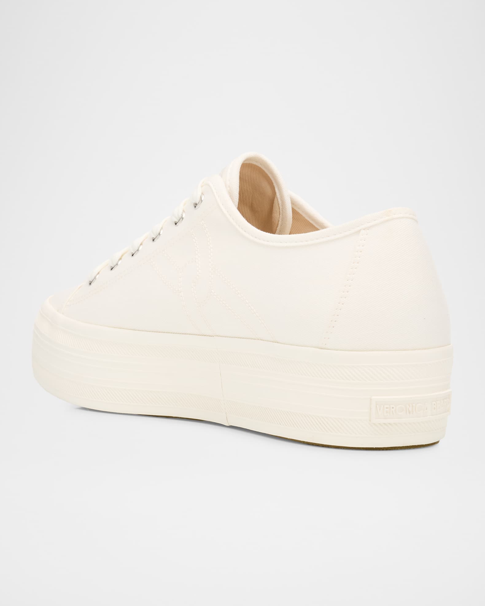 Truett Platform Canvas Sneakers | Neiman Marcus