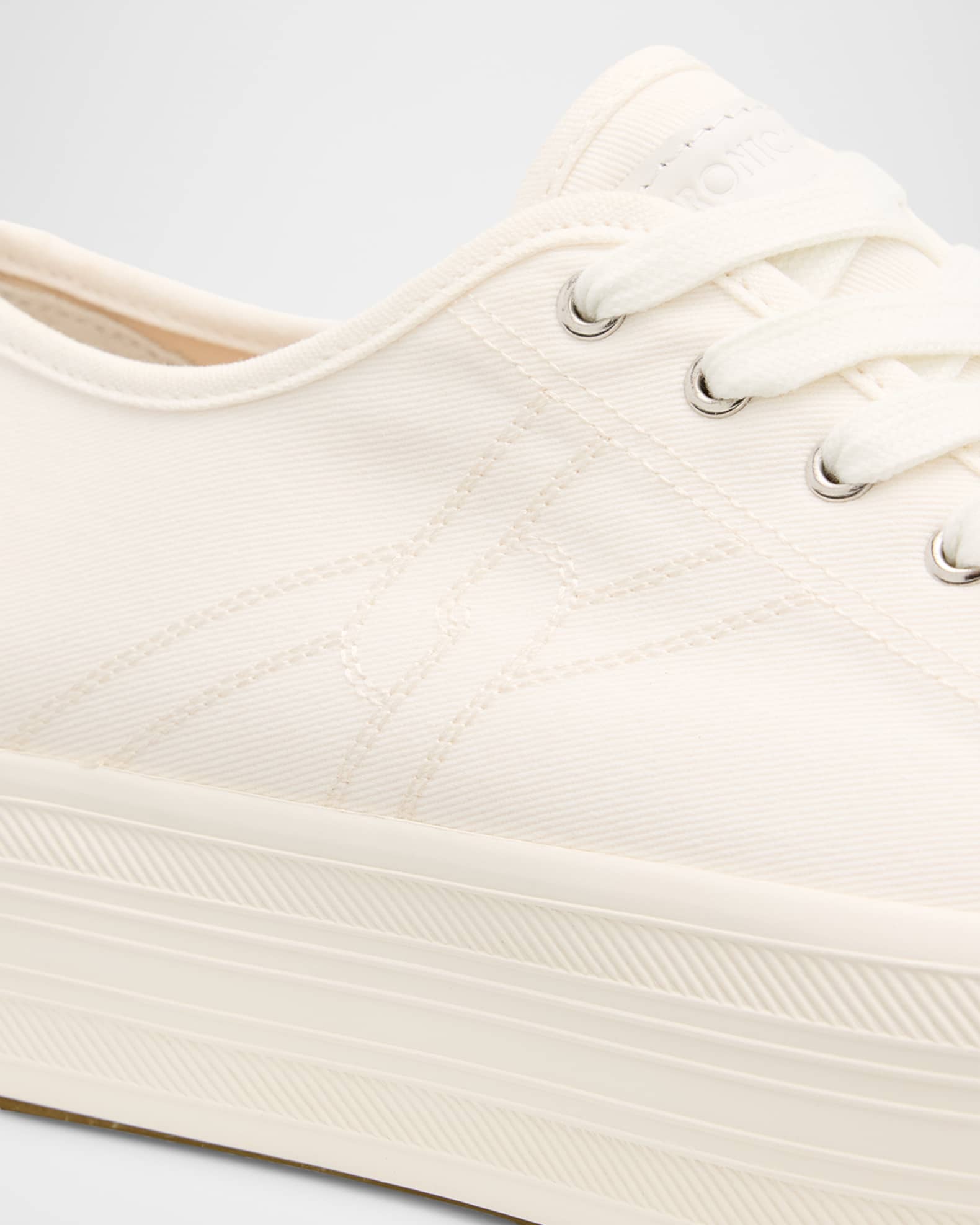 Truett Platform Canvas Sneakers | Neiman Marcus