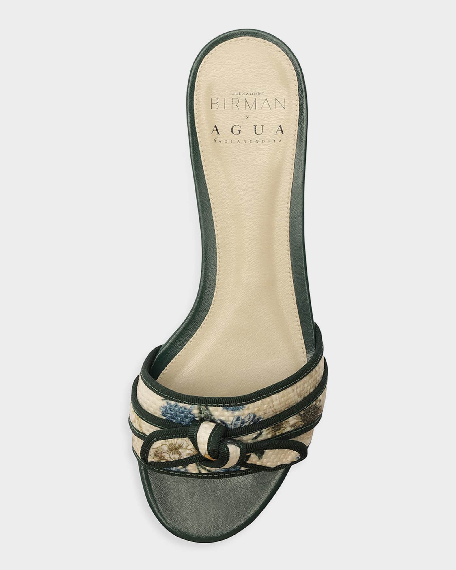Alexandre Birman x Agua by Agua Bendita Grosgrain Raffia Sport Sandals ...