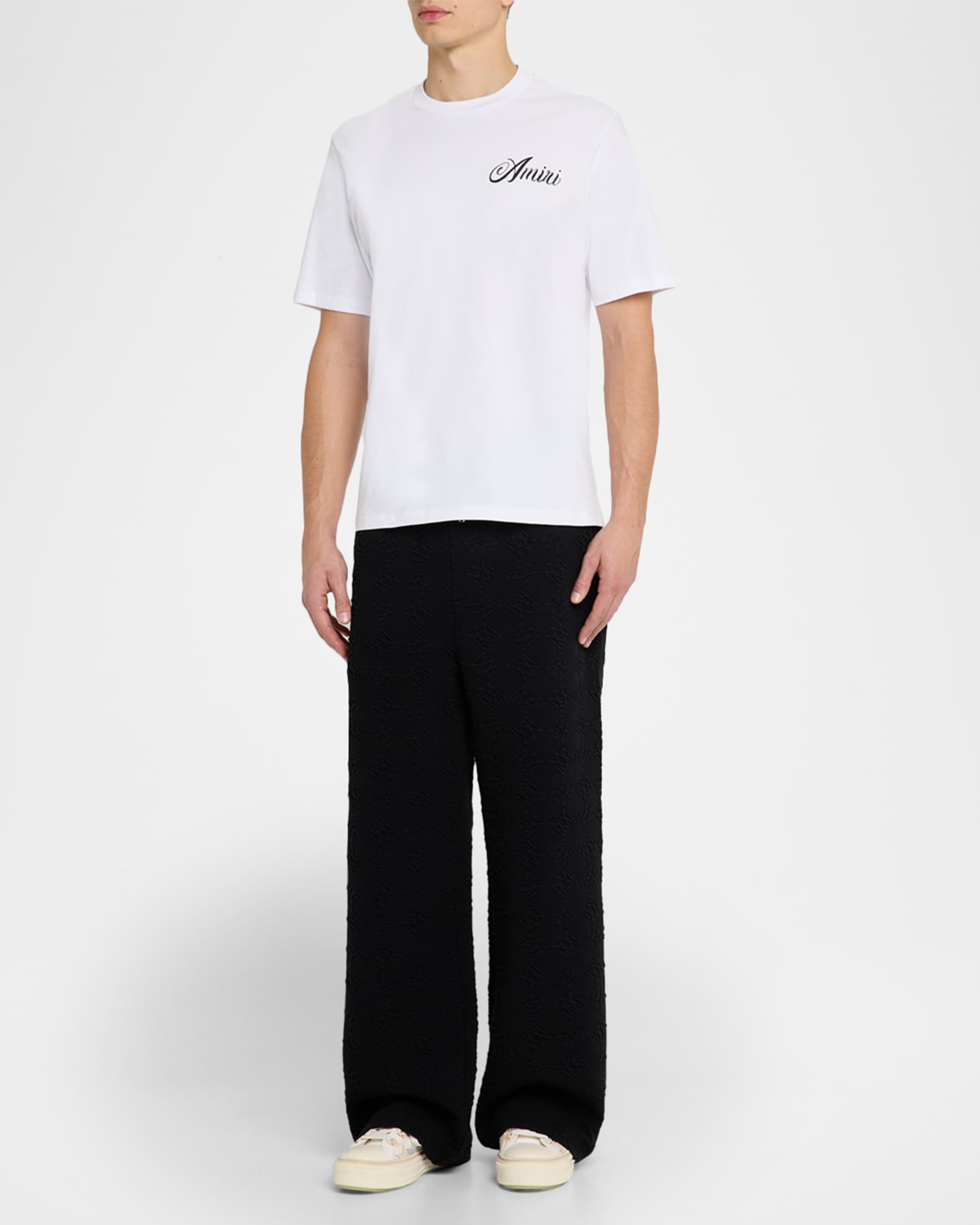 Amiri Men's Mountain Logo Script Cotton T-Shirt | Neiman Marcus