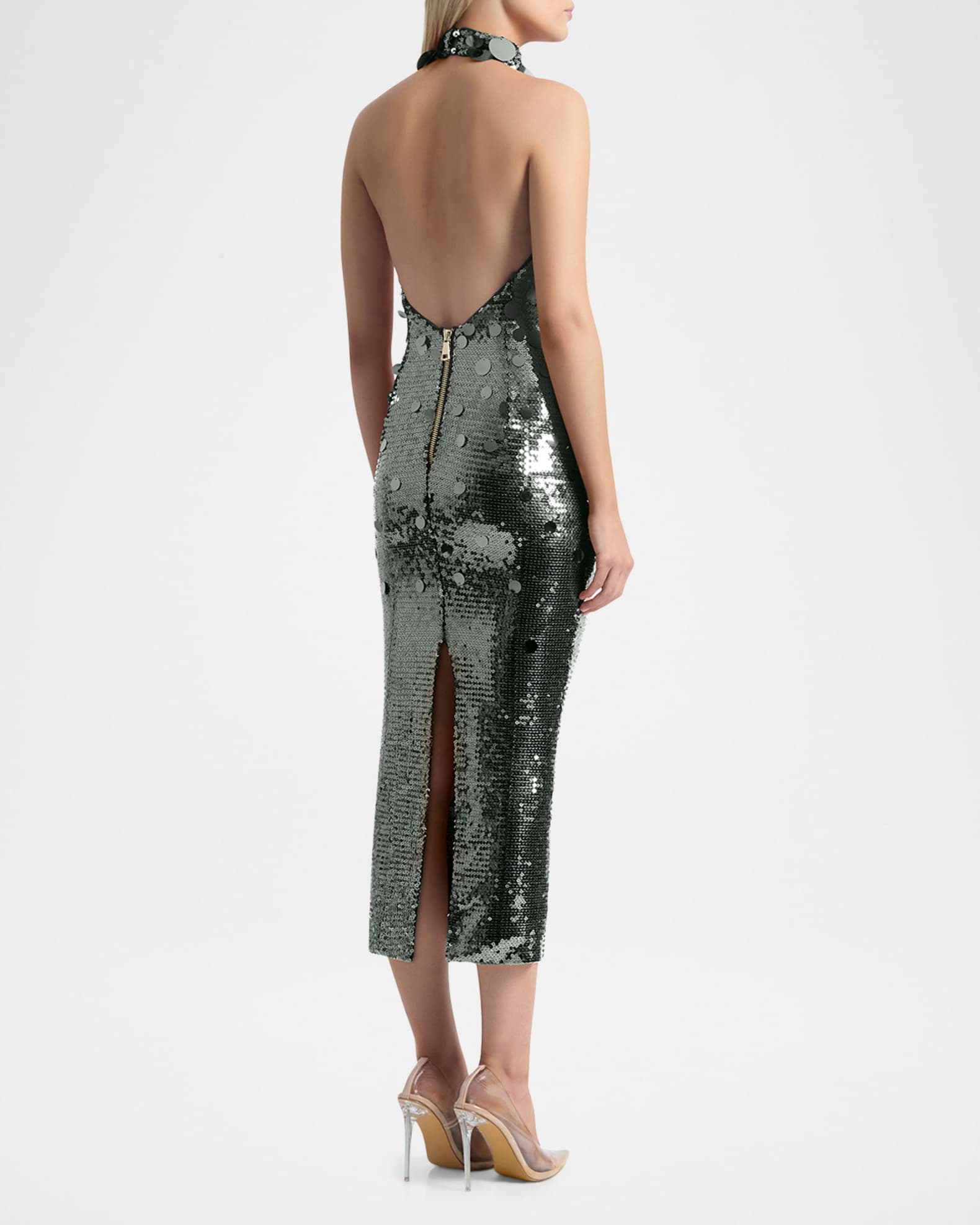 ZHIVAGO The Area Sequined Midi Dress | Neiman Marcus