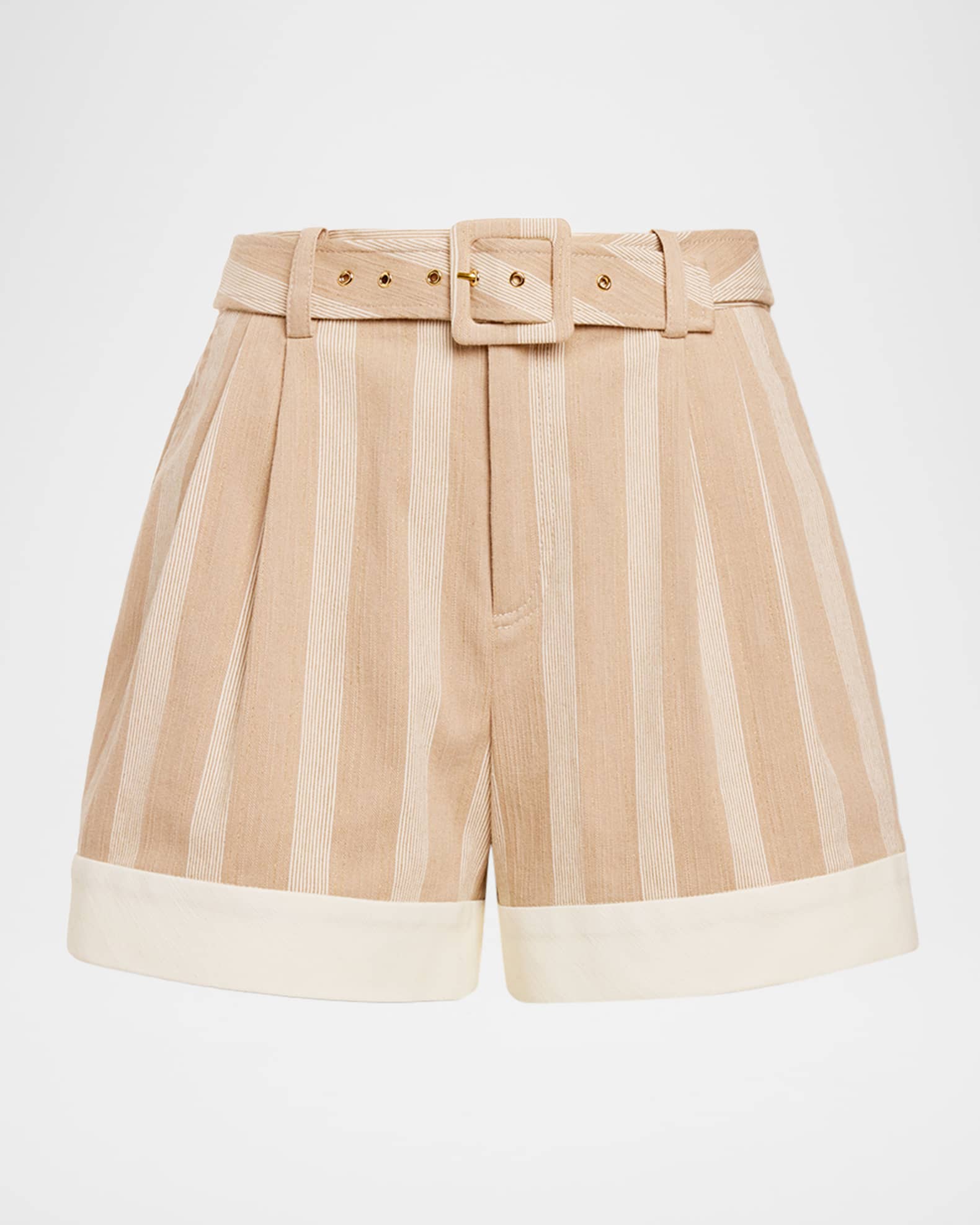 Ramy Brook Lillia Stripe Cuffed Shorts | Neiman Marcus