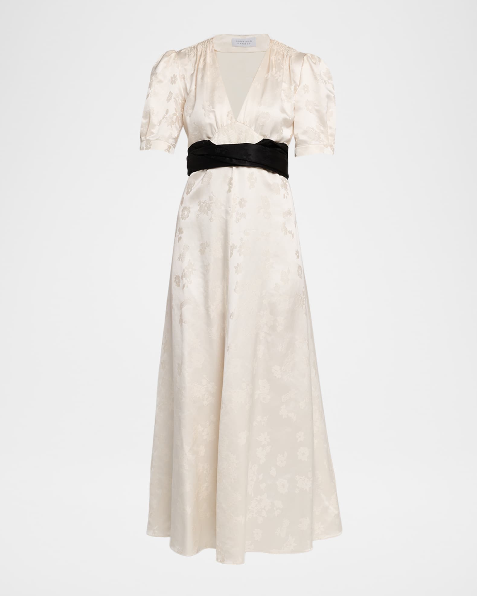 Gabriela Hearst Larkin Embroidered Silk Maxi Dress | Neiman Marcus