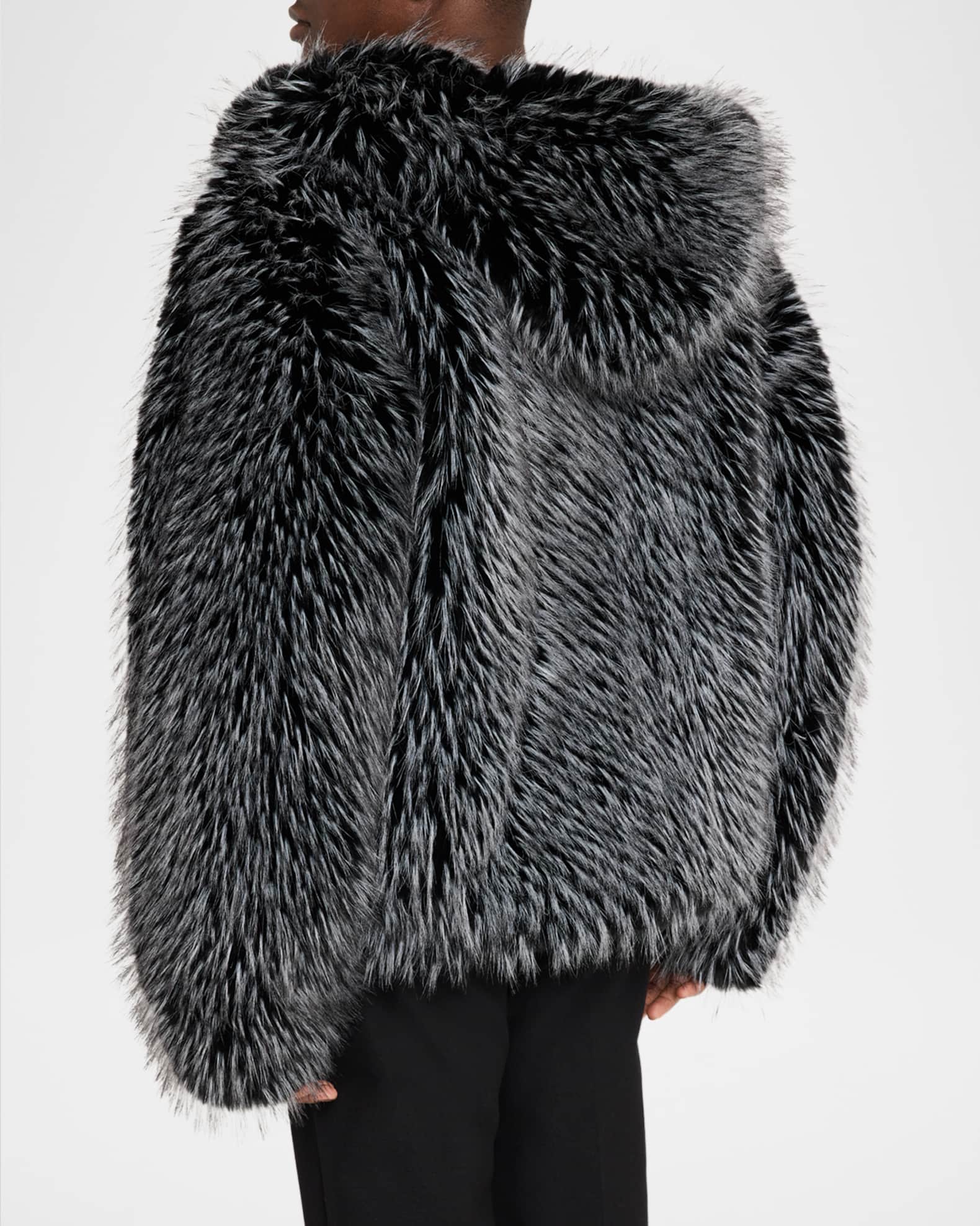 RTA Men's Sam Faux Fur Jacket | Neiman Marcus