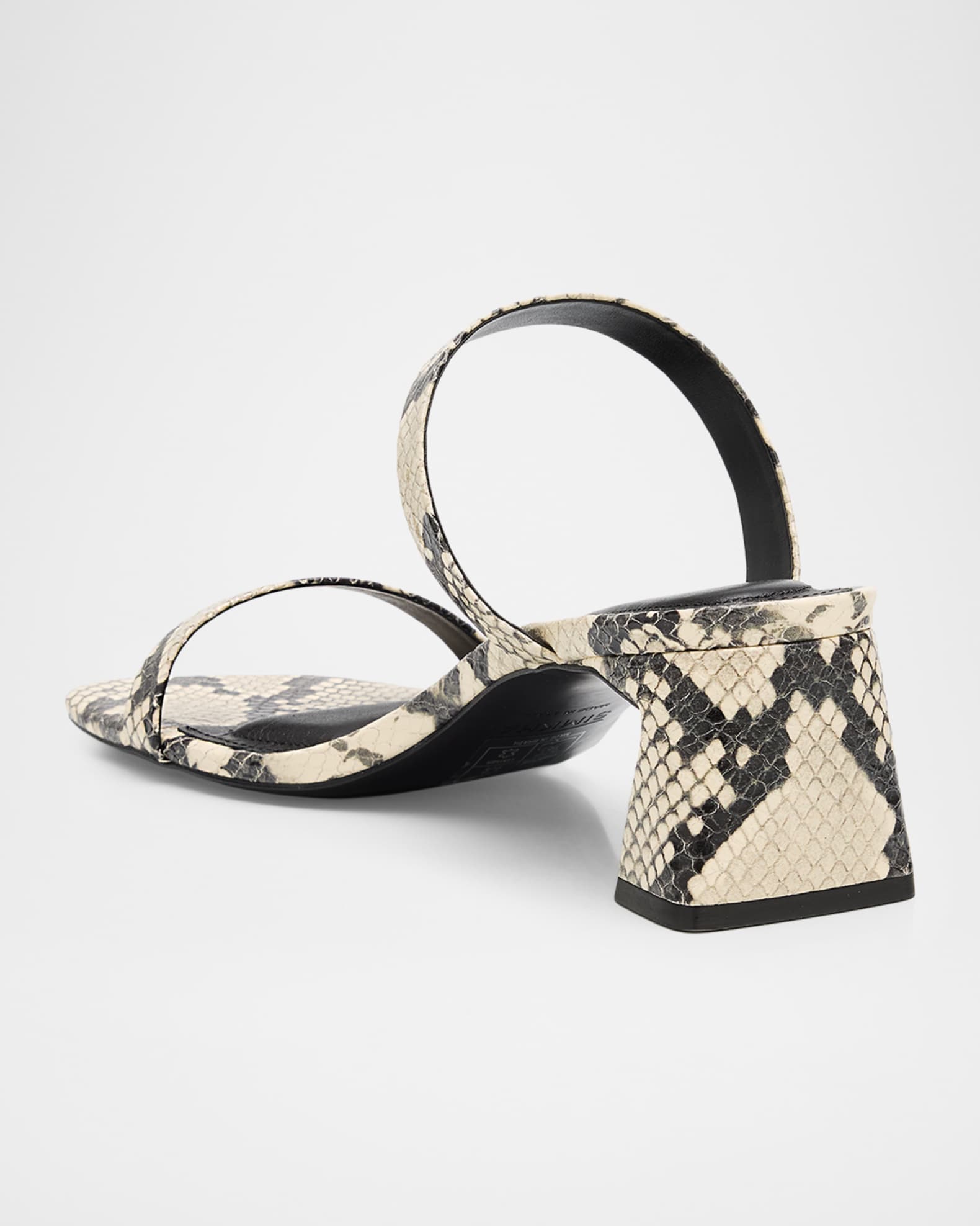 SIMKHAI Clara Snake-Printed Leather Sandals | Neiman Marcus