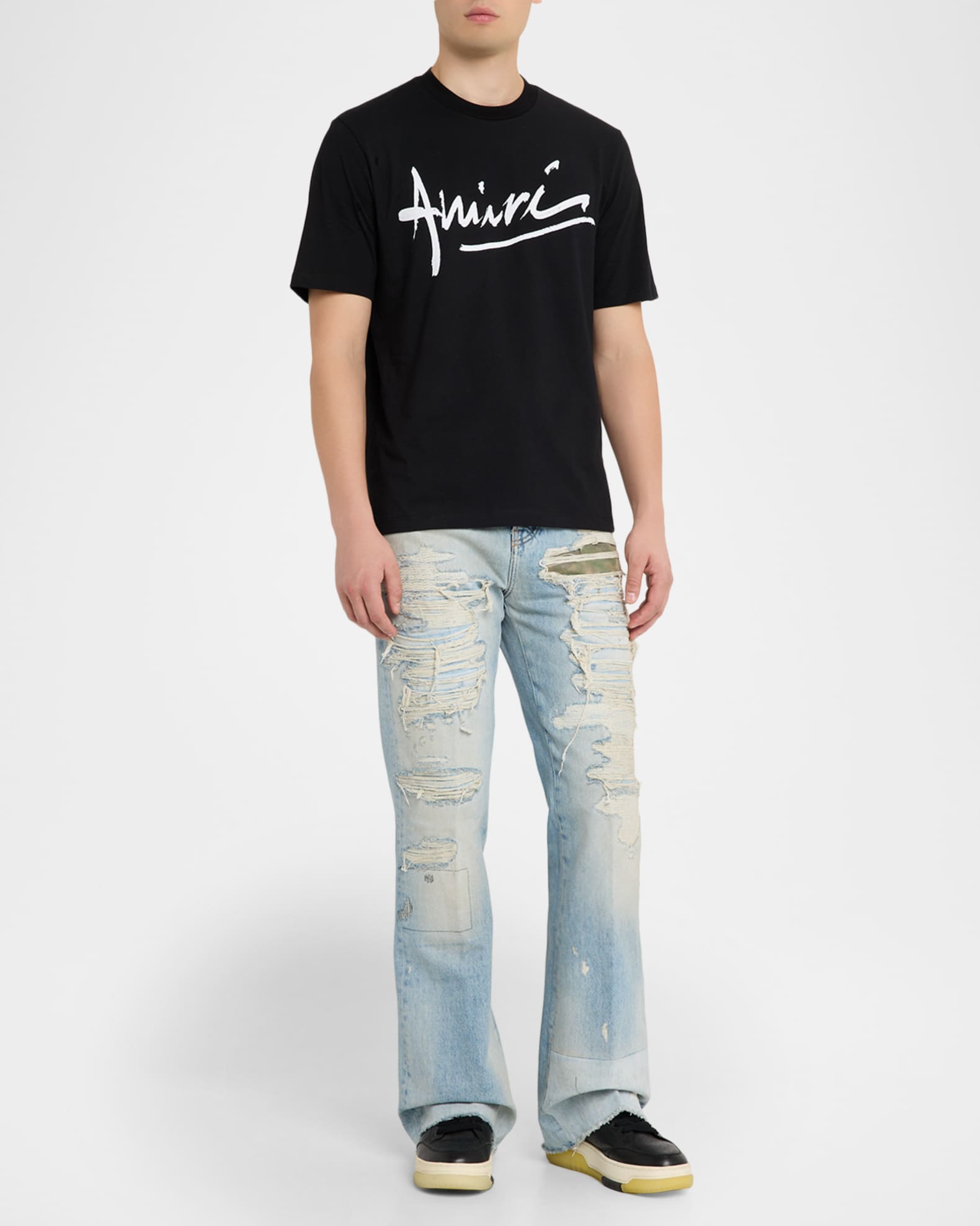 Amiri Men's Logo Script Cotton T-Shirt | Neiman Marcus