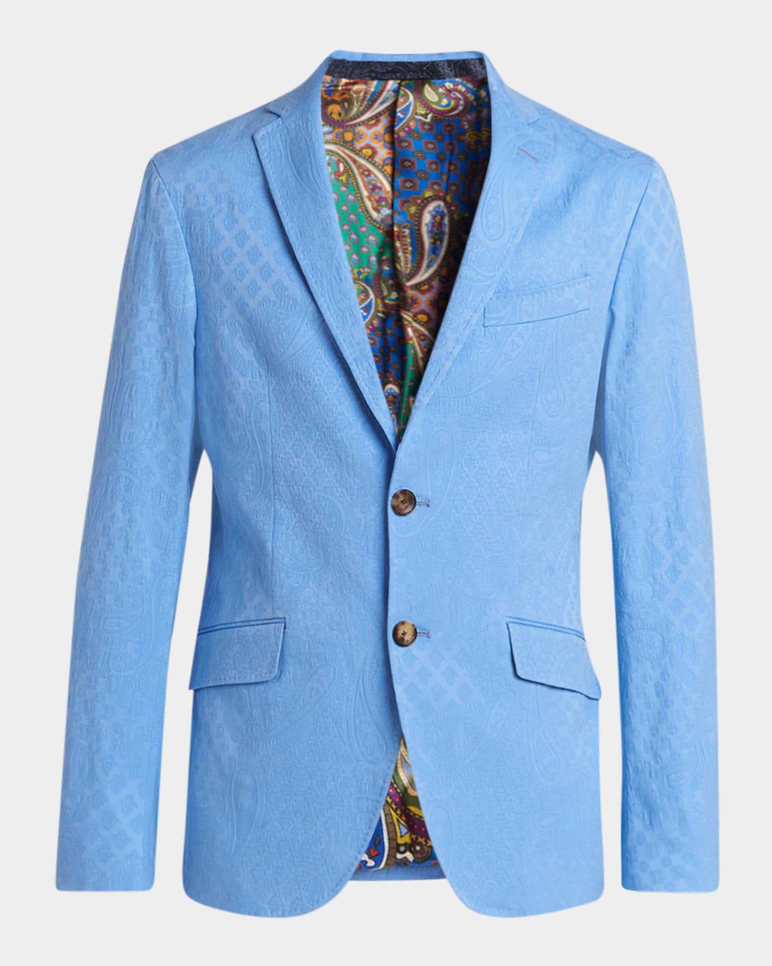 Etro Men's Tonal Paisley Jacquard Two-Button Sport Coat | Neiman Marcus