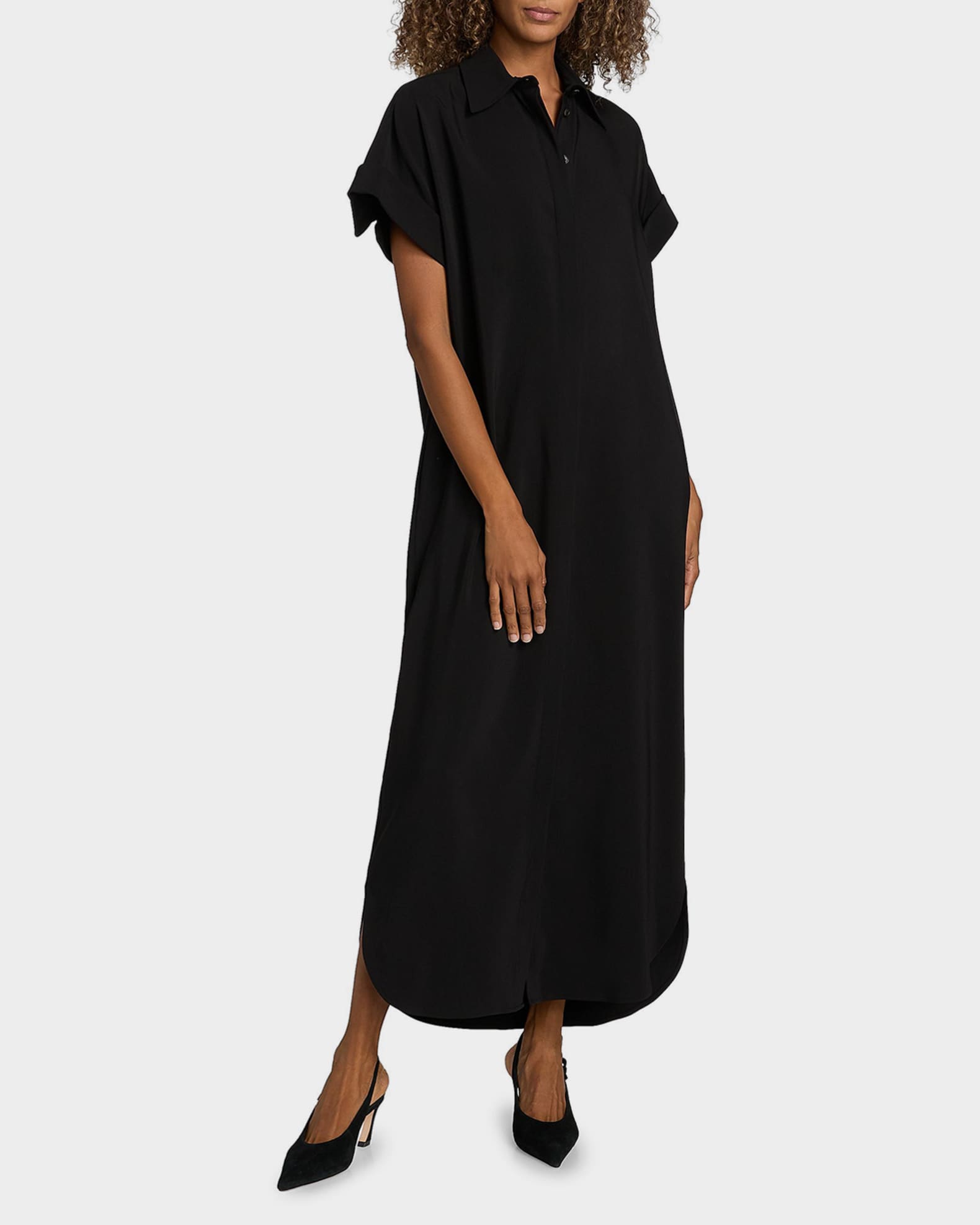 Brandon Maxwell The Emory Shirtdress in Twill | Neiman Marcus