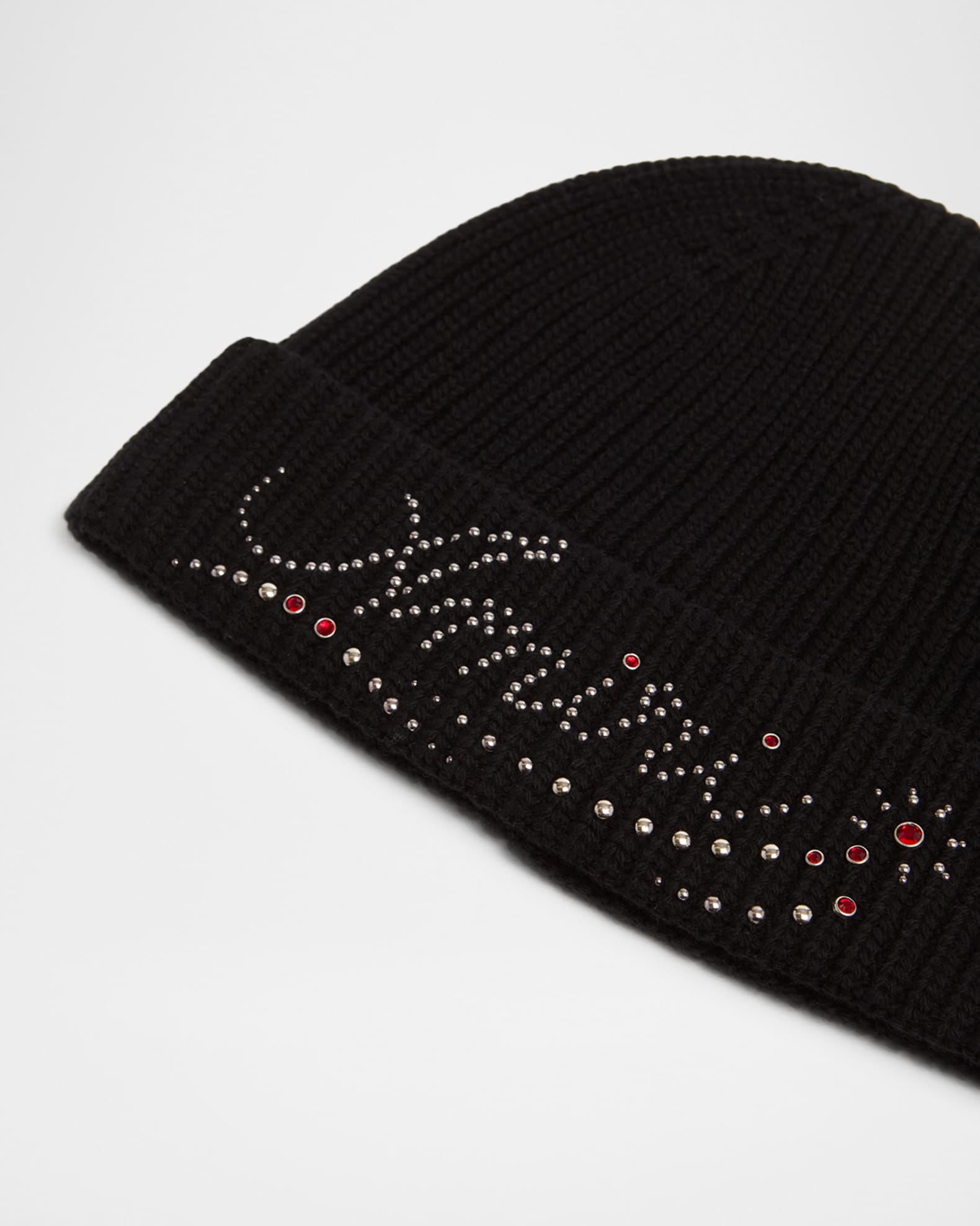 Amiri Men's Logo-Studded Wool Beanie | Neiman Marcus