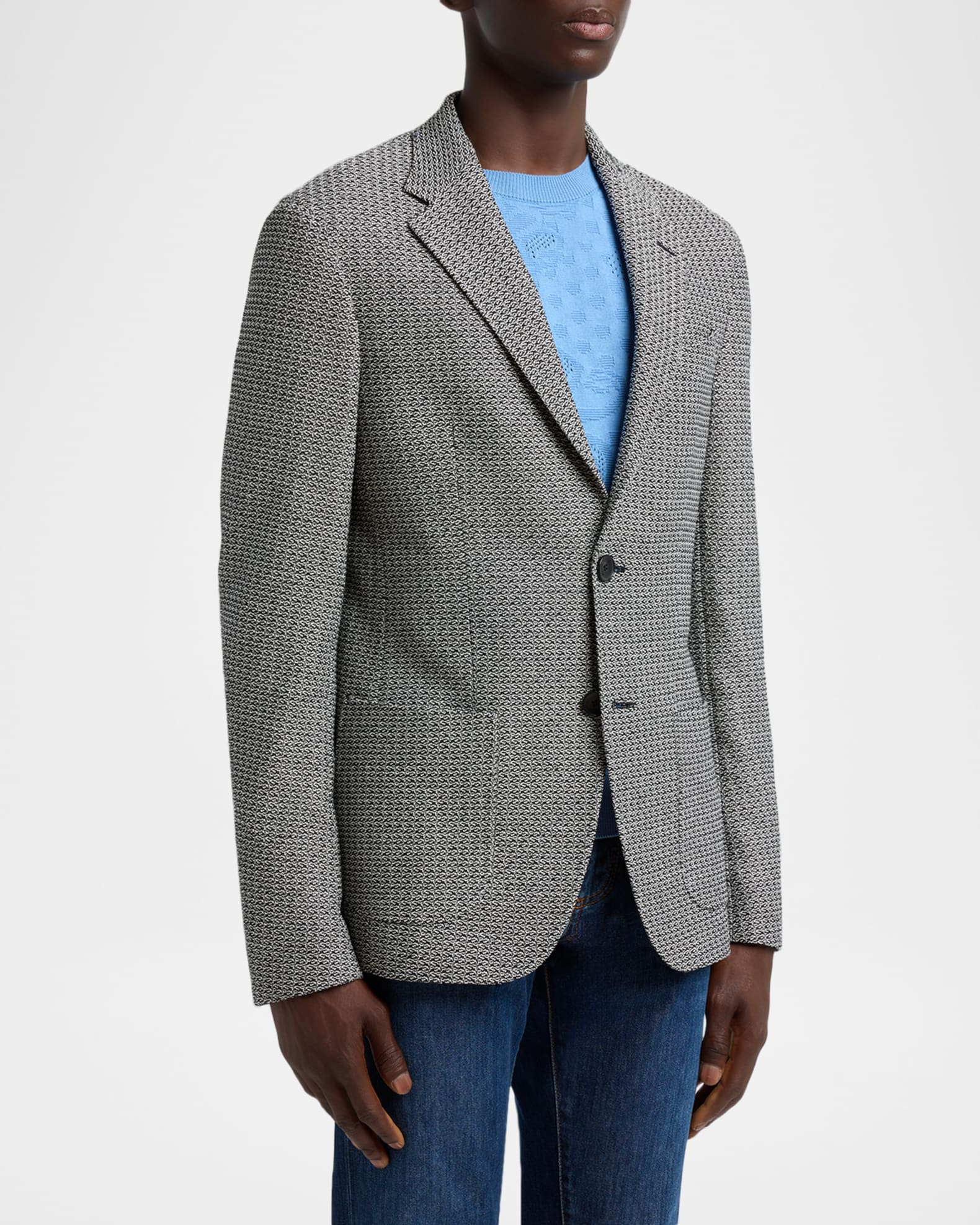 Etro Men's Roma Jacquard Single-Breasted Sport Coat | Neiman Marcus