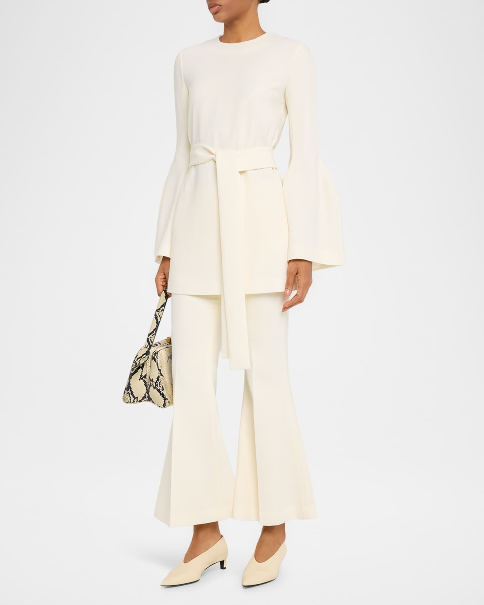 Gabriela Hearst Shandon Belted Wool Tunic | Neiman Marcus