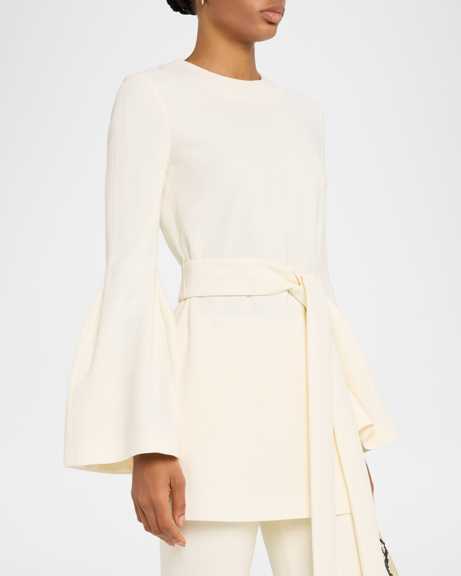 Gabriela Hearst Shandon Belted Wool Tunic | Neiman Marcus