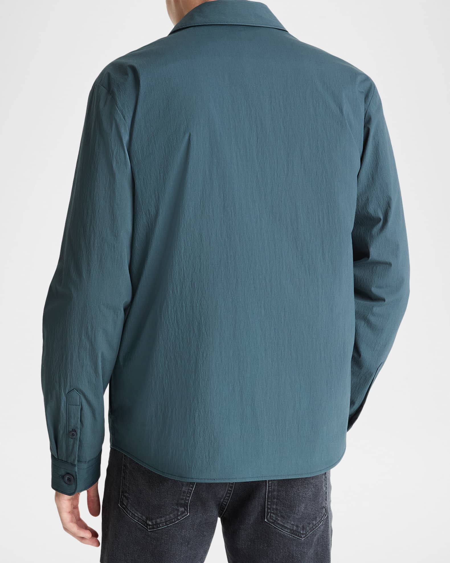 Vince Men's Insulated Technical Cotton Shirt Jacket | Neiman Marcus