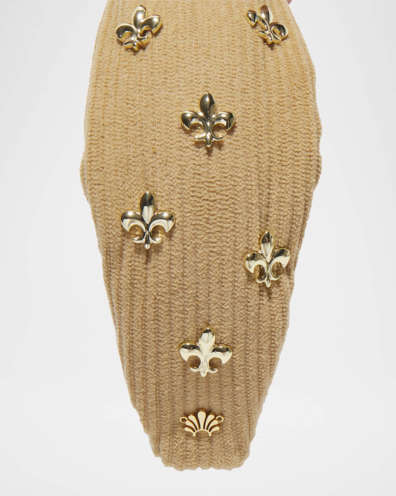 Lele Sadoughi Buff Knotted Fleur De Lis Embellished Headband | Neiman ...