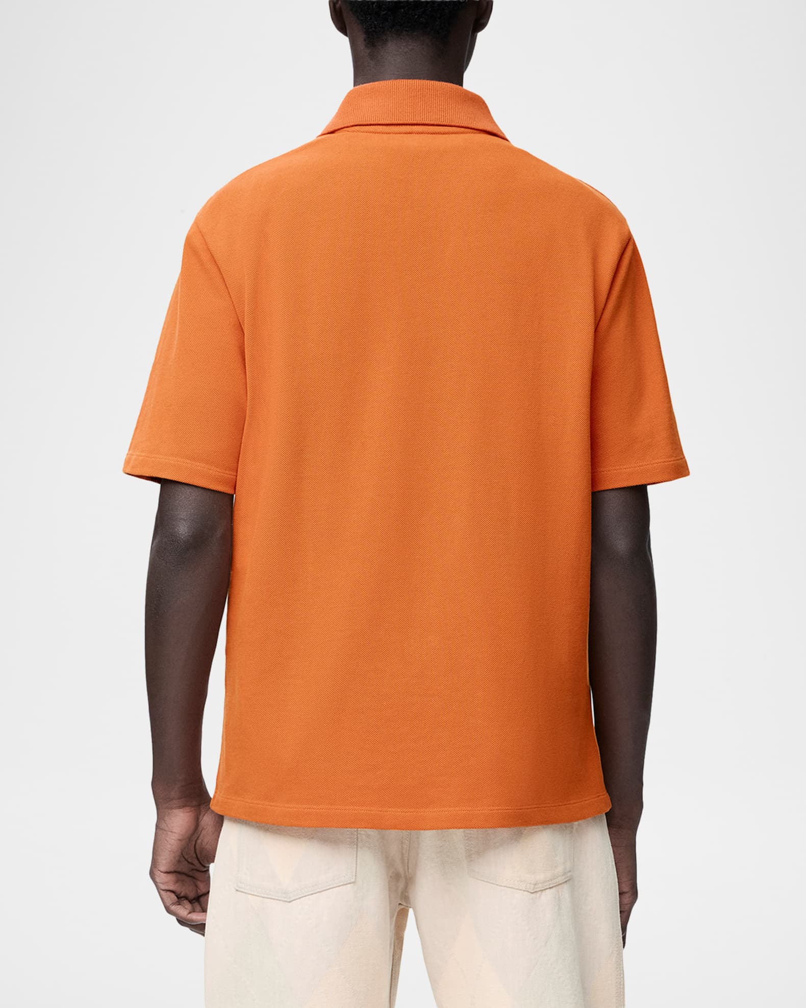 Loewe Men's Tonal Anagram Pique Polo Shirt | Neiman Marcus