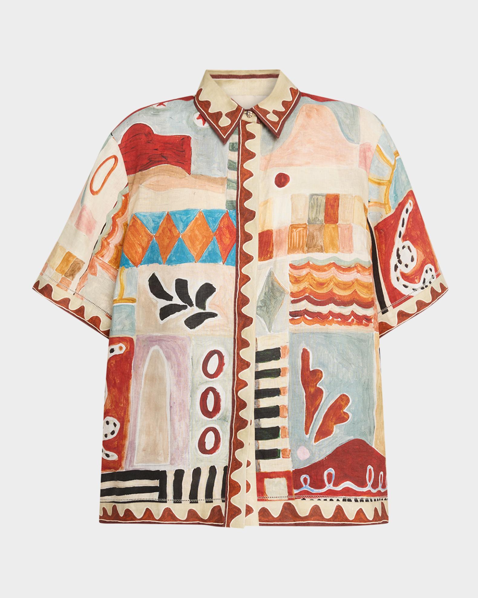 ALÉMAIS Michelle Linen Shirt | Neiman Marcus