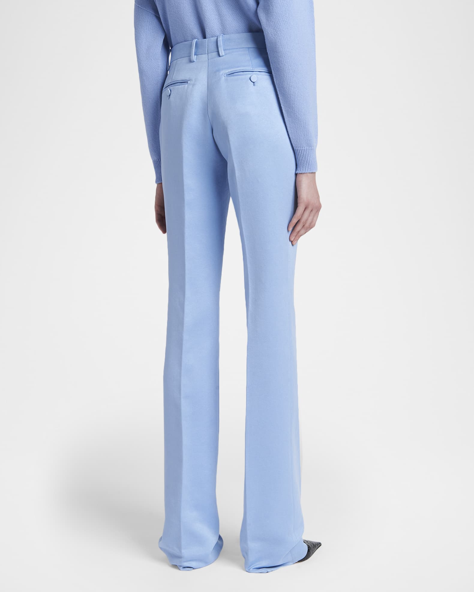 TOM FORD Cotton Velvet Straight-Leg Pants | Neiman Marcus