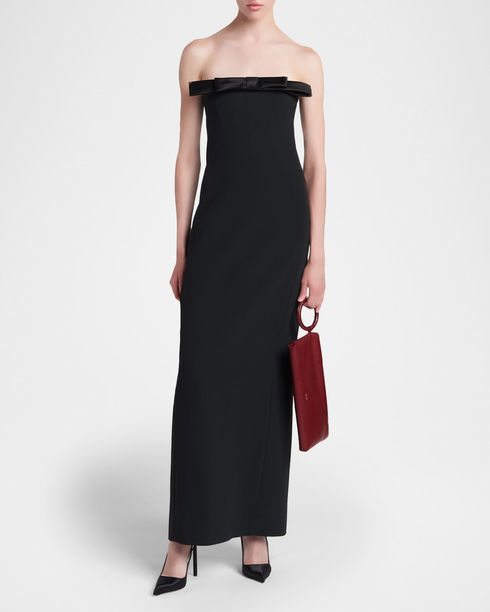 TOM FORD Bow Strapless Column Gown | Neiman Marcus