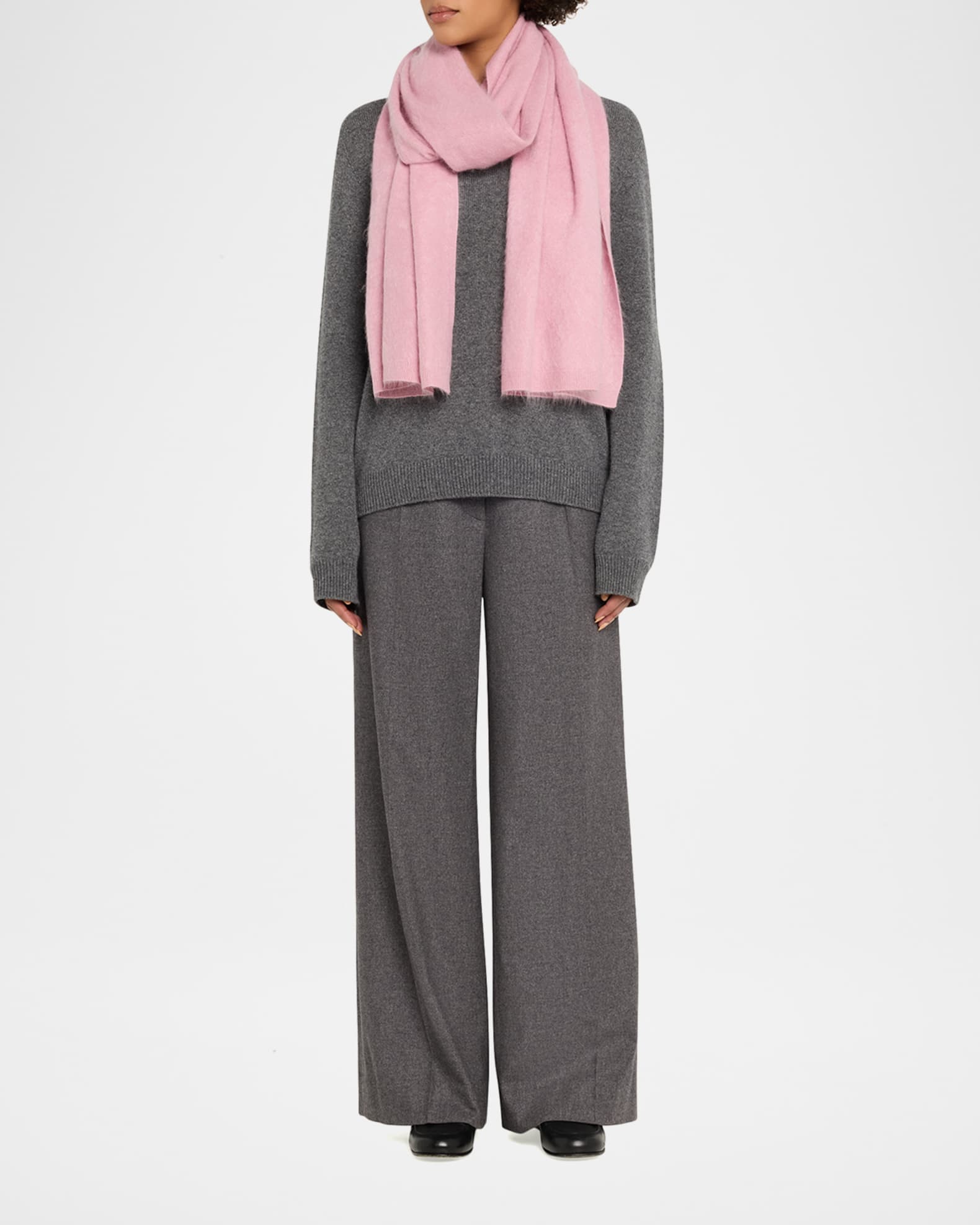 Lisa Yang Brushed Cashmere and Silk Scarf | Neiman Marcus