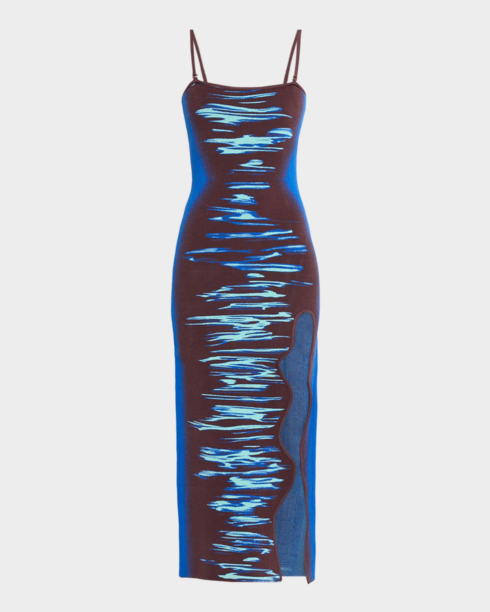 PH5 Iris Wavy Side-Slit Midi Dress | Neiman Marcus