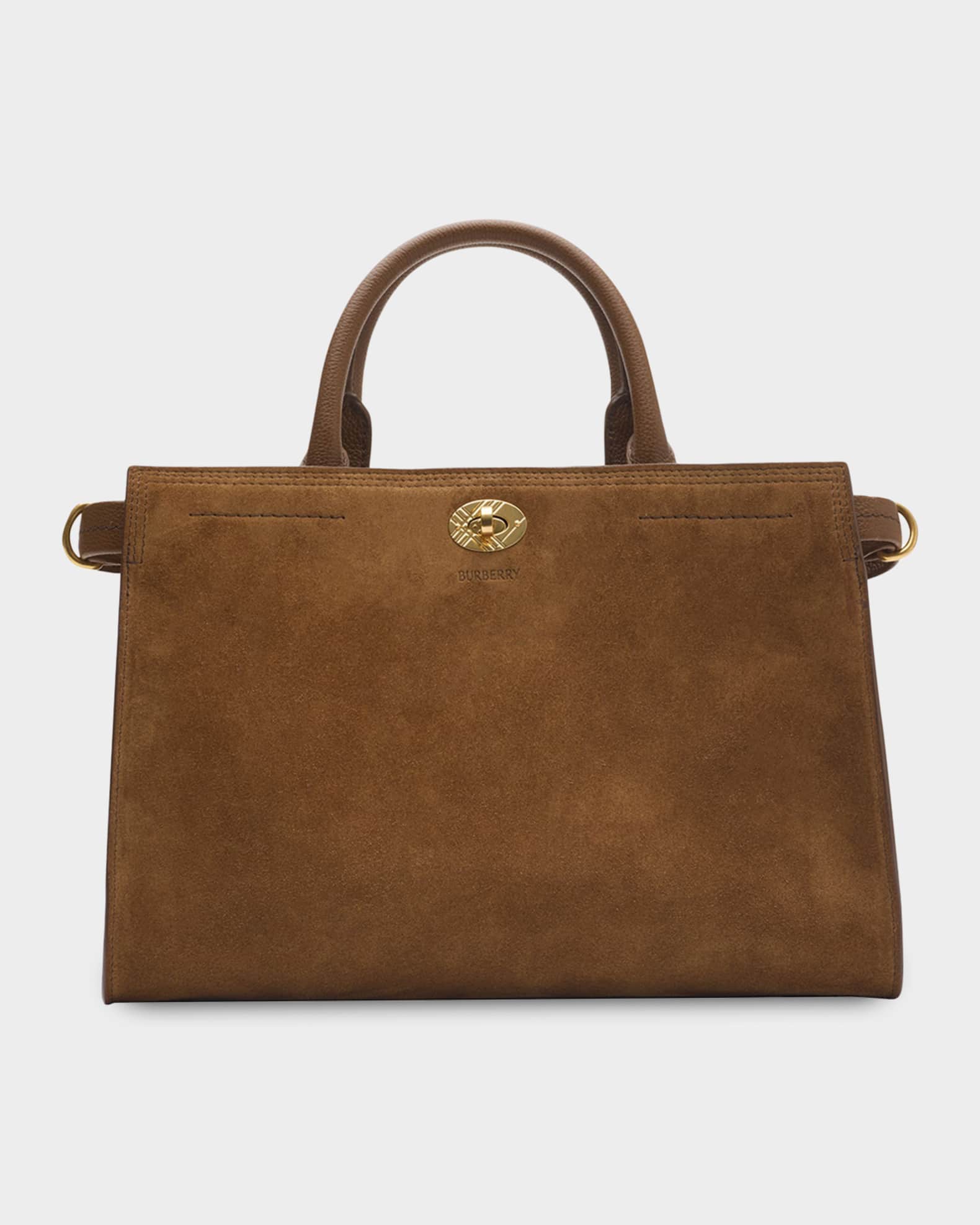 Burberry Cotswolds Small Suede Tote Bag | Neiman Marcus