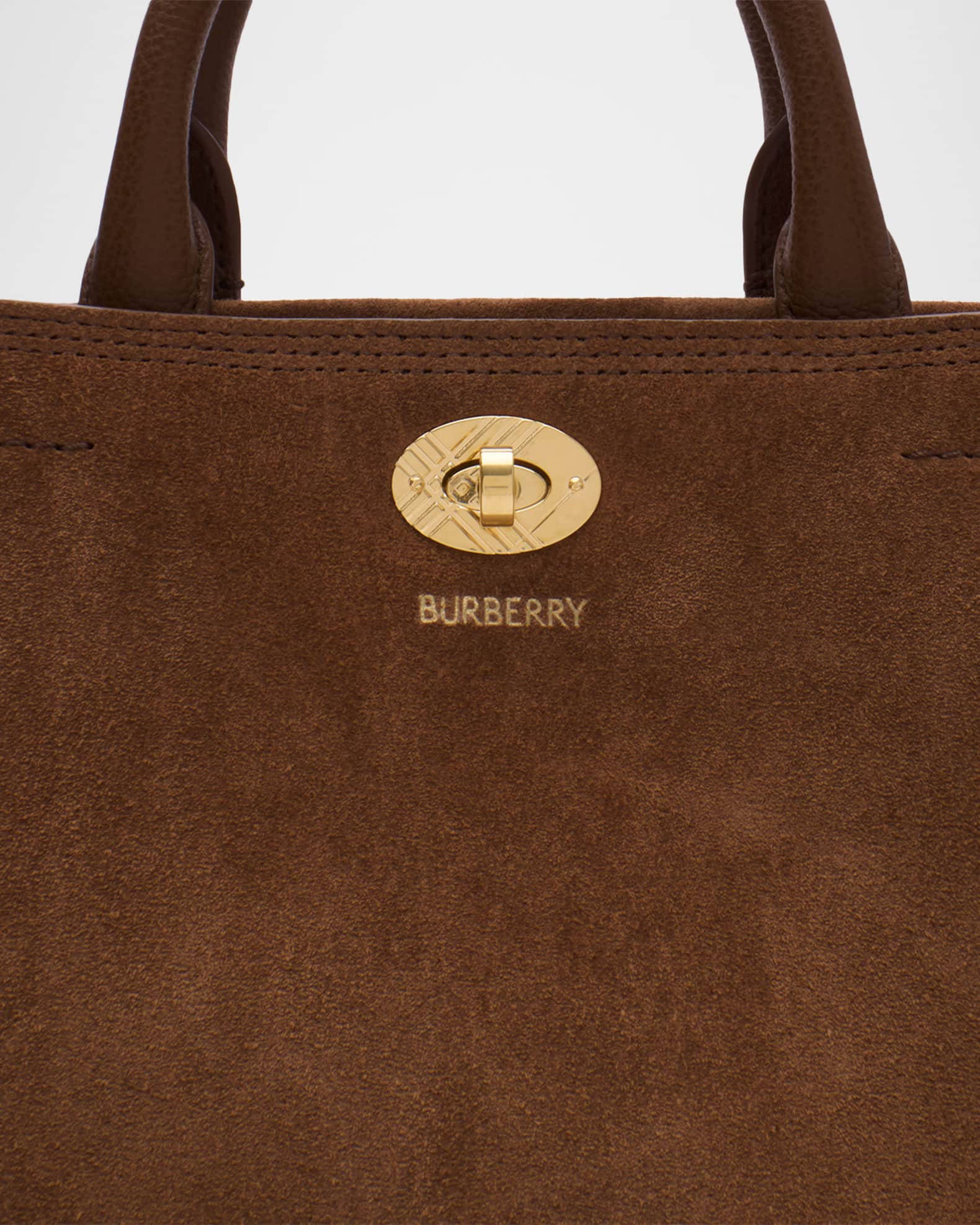 Burberry Cotswolds Mini Suede Tote Bag | Neiman Marcus