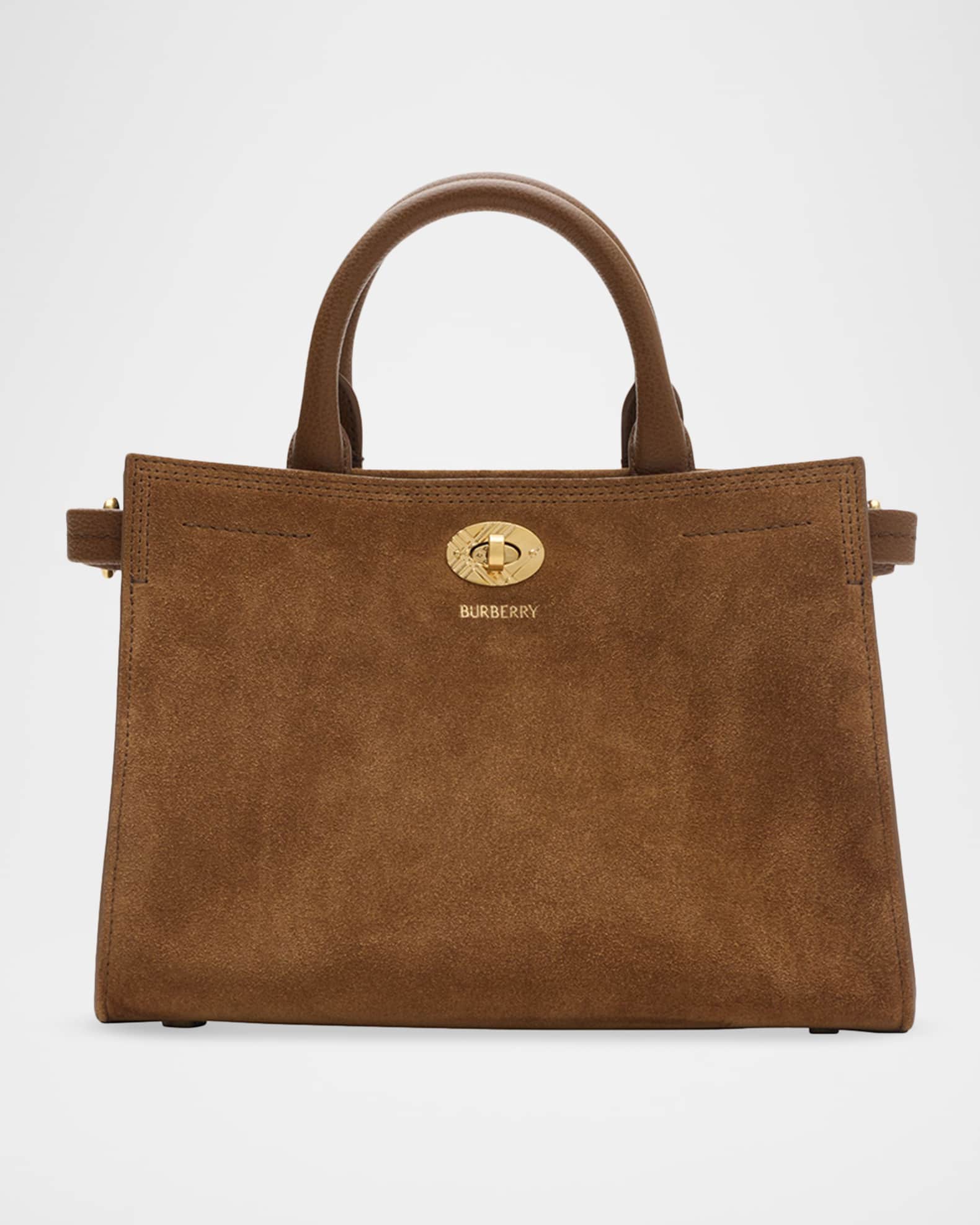 Burberry Cotswolds Mini Suede Tote Bag | Neiman Marcus