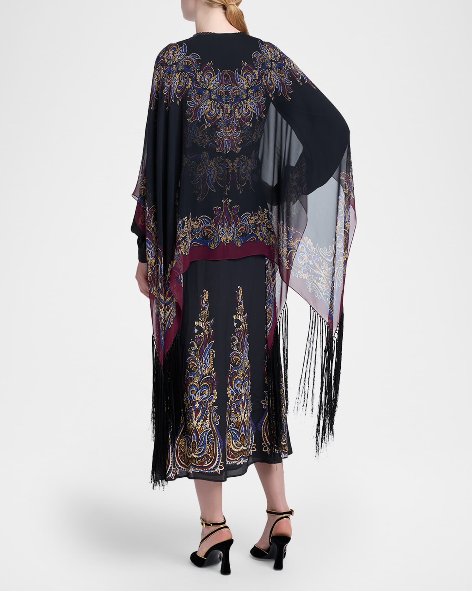 Etro Paisley Sheer Kimono | Neiman Marcus