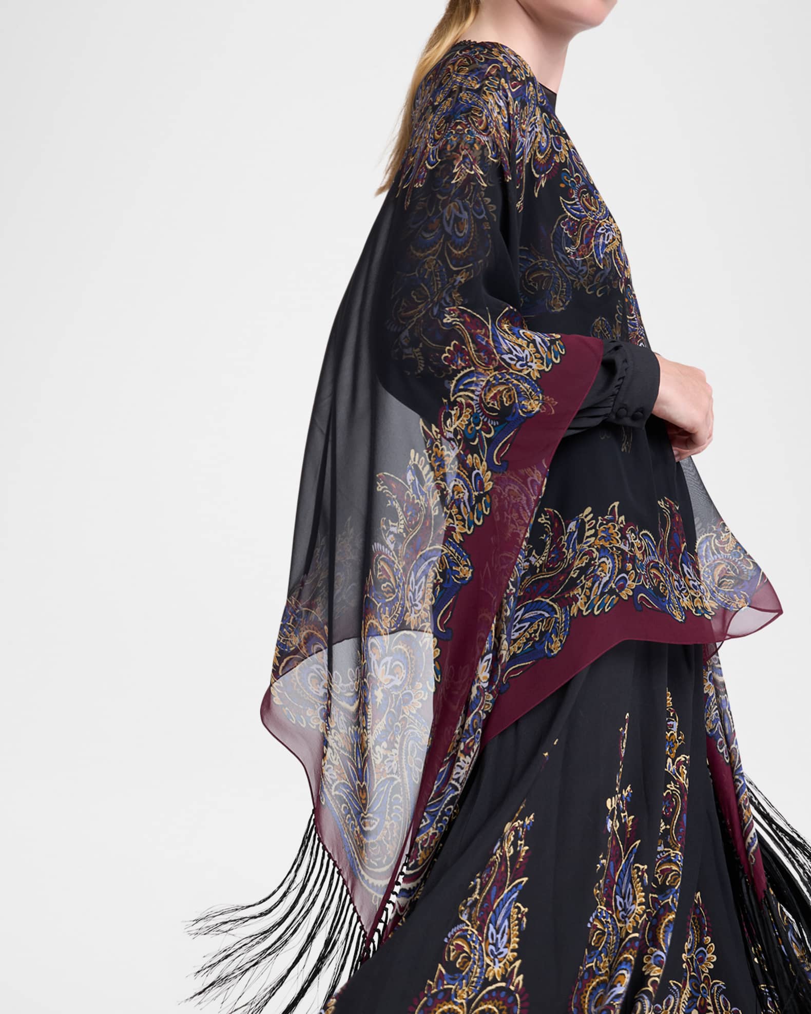 Etro Paisley Sheer Kimono | Neiman Marcus